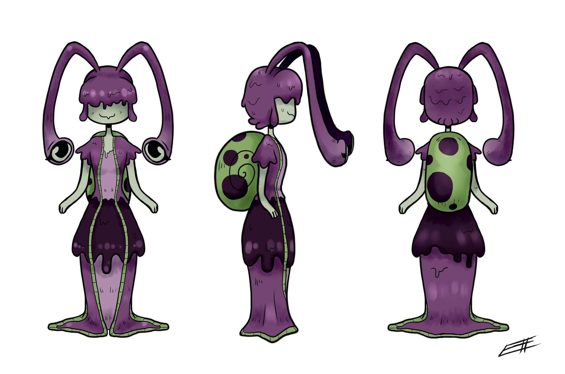 ArtStation - Character Design - Snailgirl