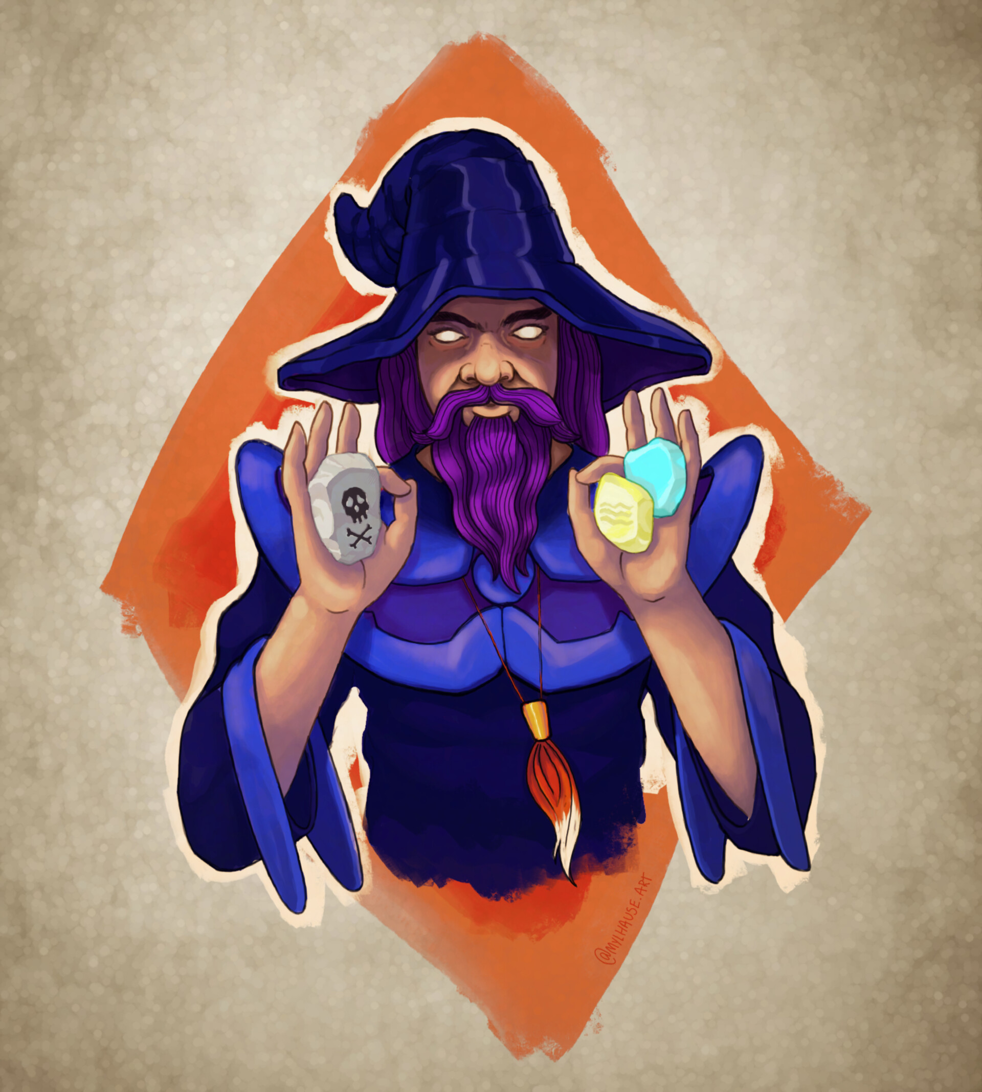 ArtStation - Conjurer with Runes