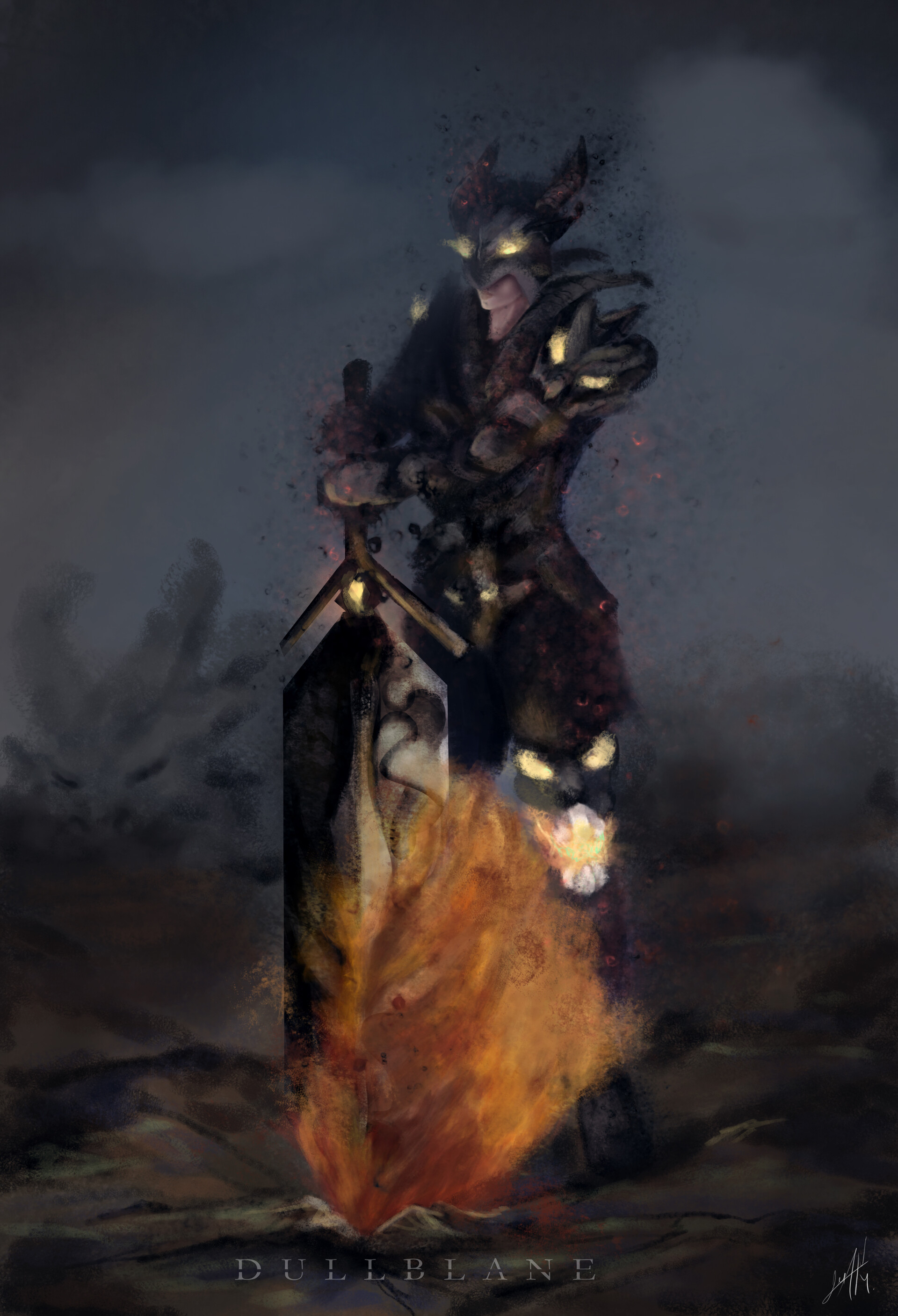 ArtStation - Dragon Slayer (painting study)