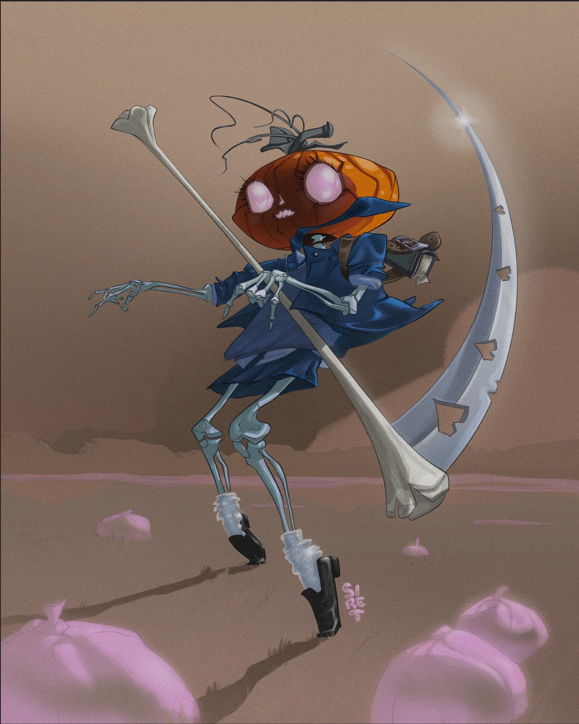 ArtStation - Spooky Skeleton