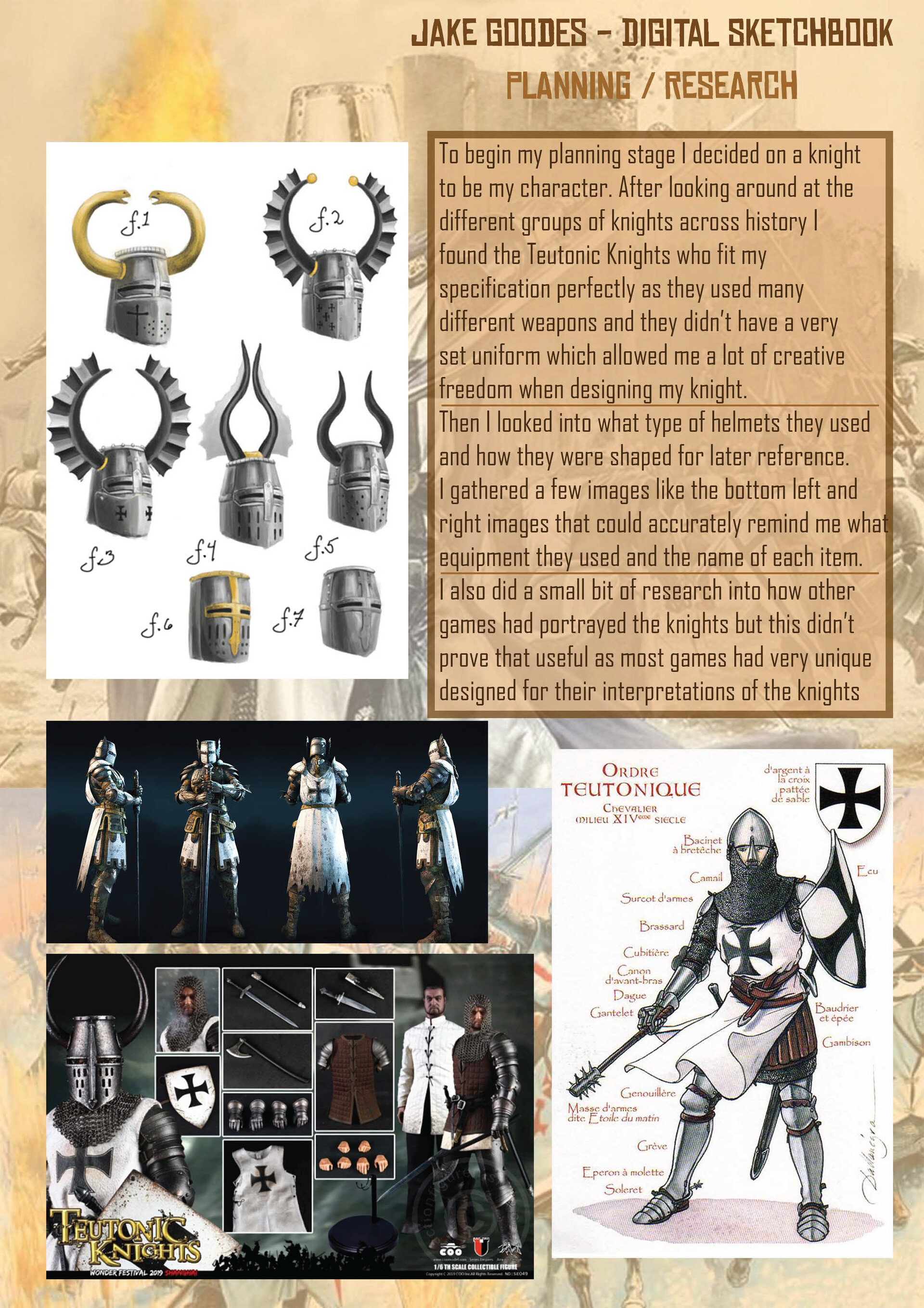 Jake Goodes - Teutonic Knight Character Design