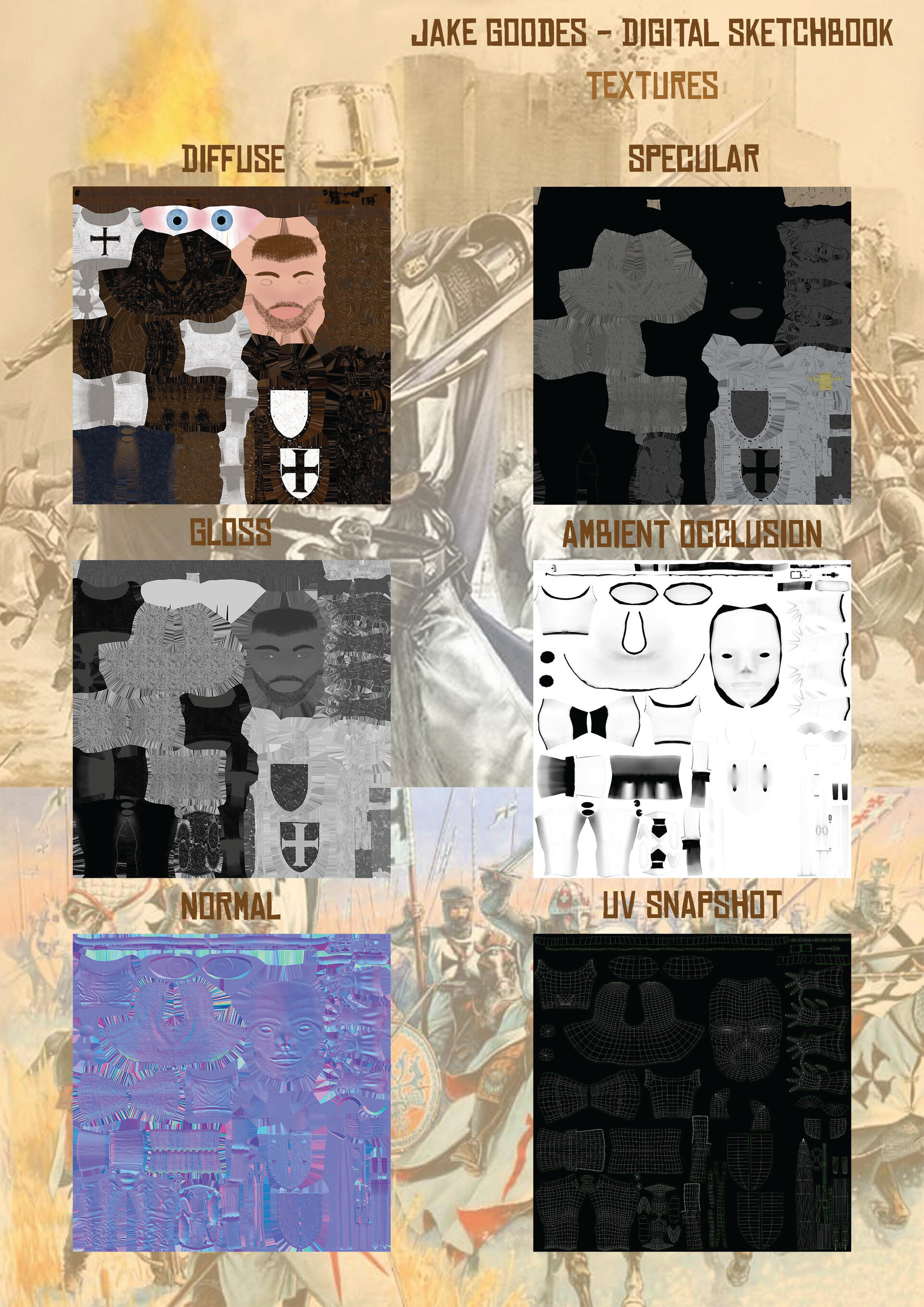 Jake Goodes - Teutonic Knight Character Design