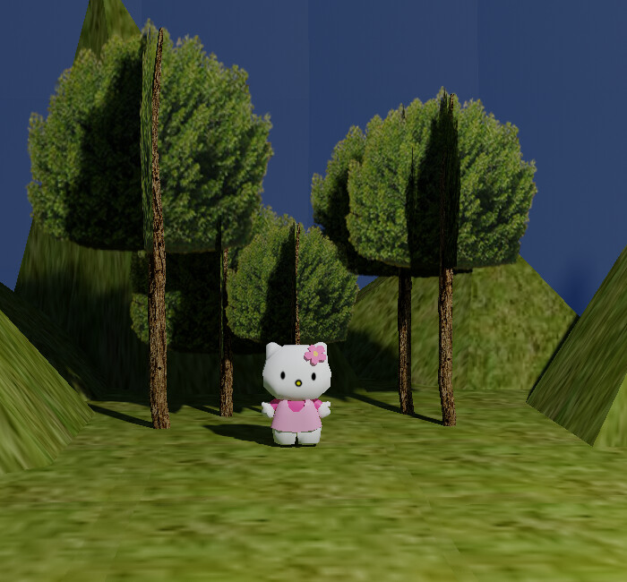 ArtStation - PS1 Hello Kitty