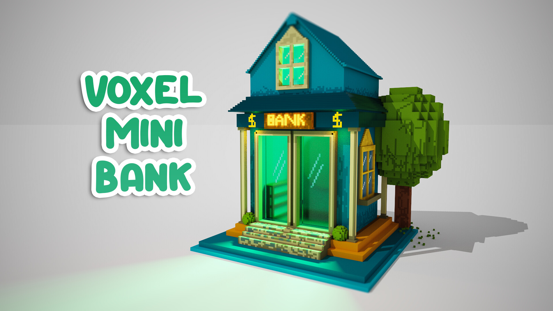ArtStation - Voxel mini bank 3D design