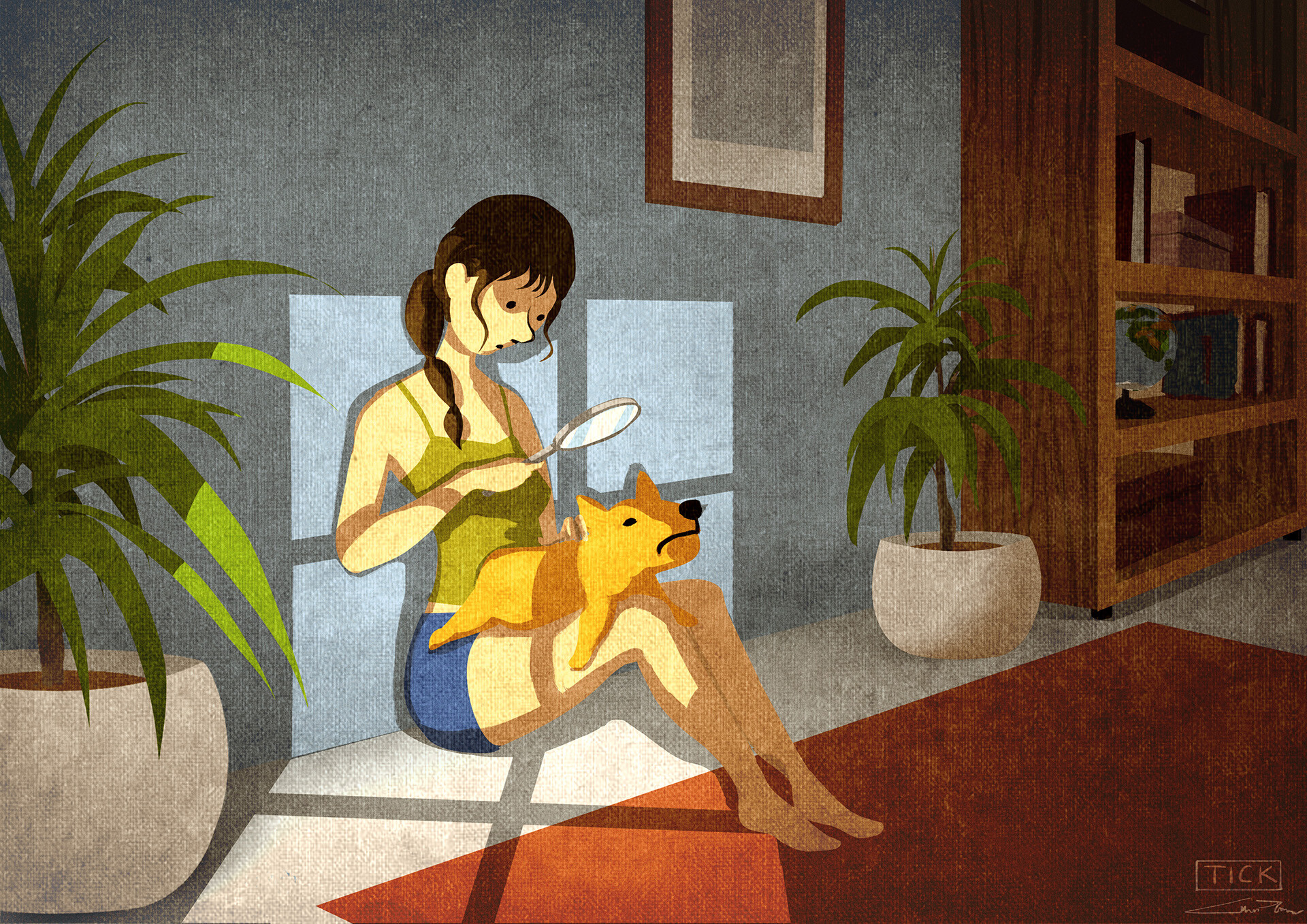 ArtStation - Inktober 2021 Day 14- Tick