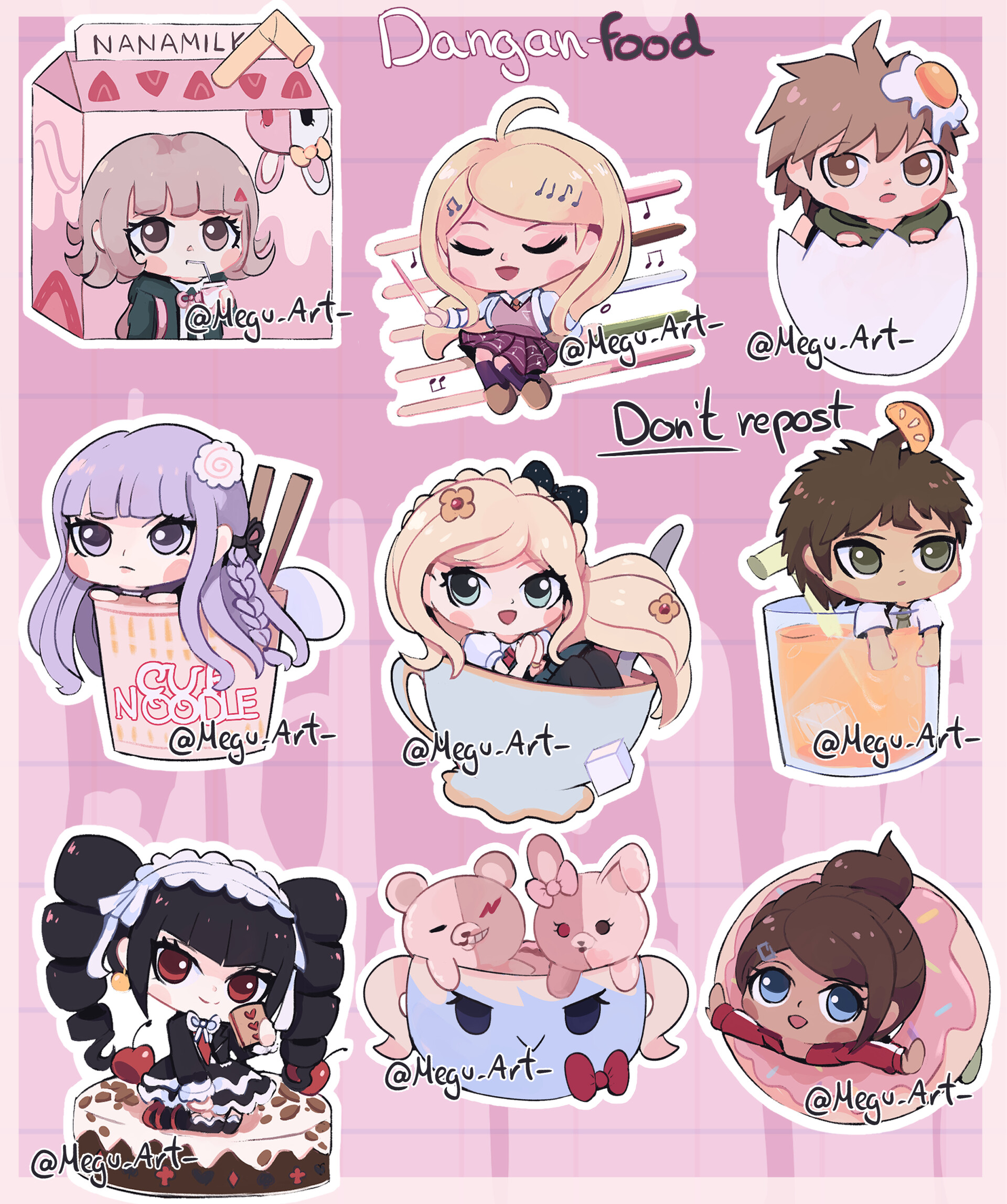 Megu Art - Chibi food collection 1