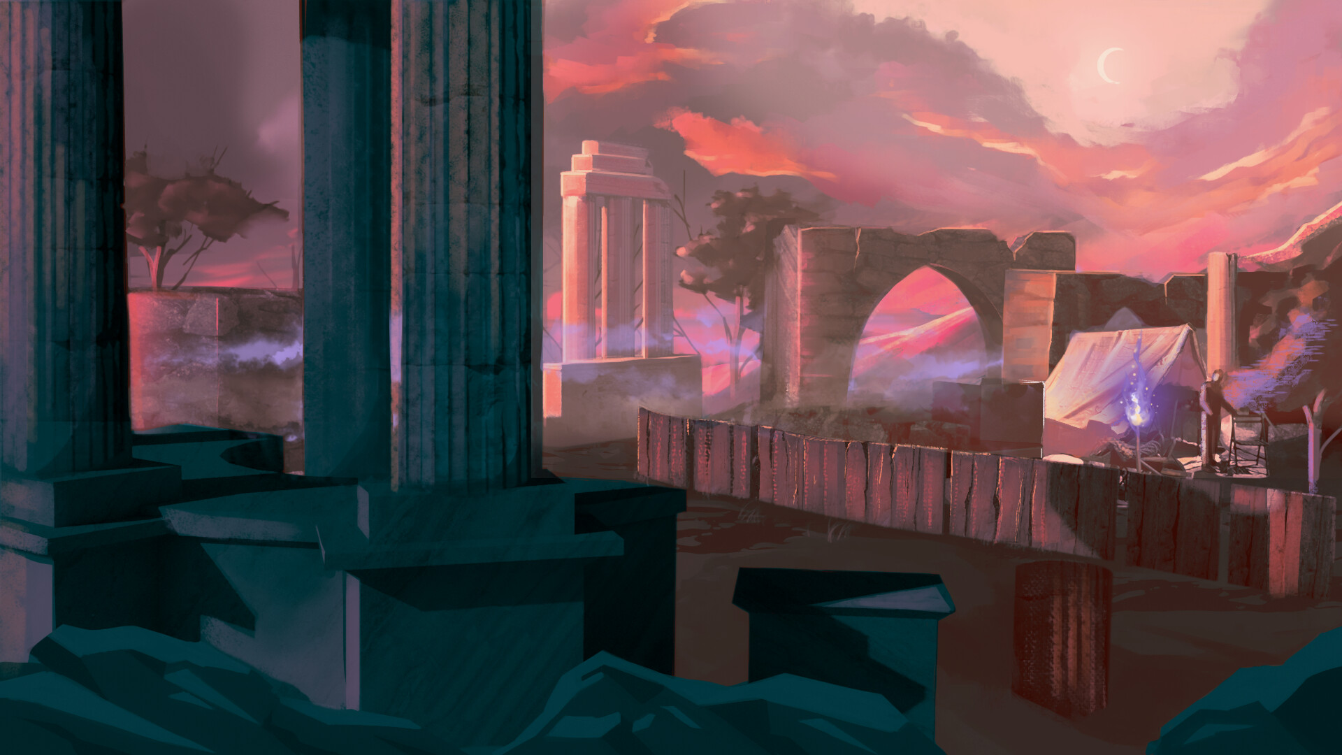ArtStation - Ancient ruins concept for 3D environment