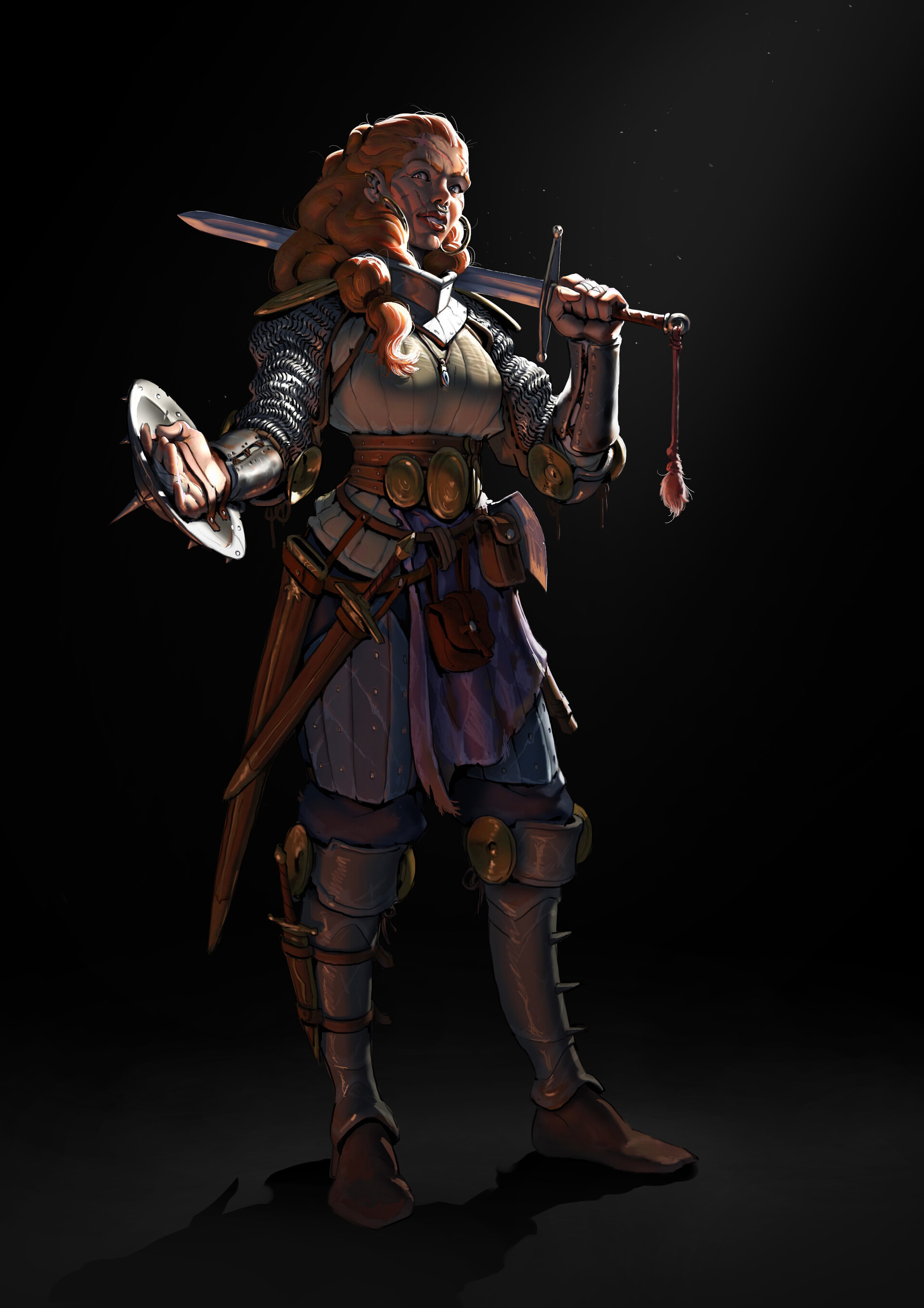 ArtStation - Veteran Fighter Lady
