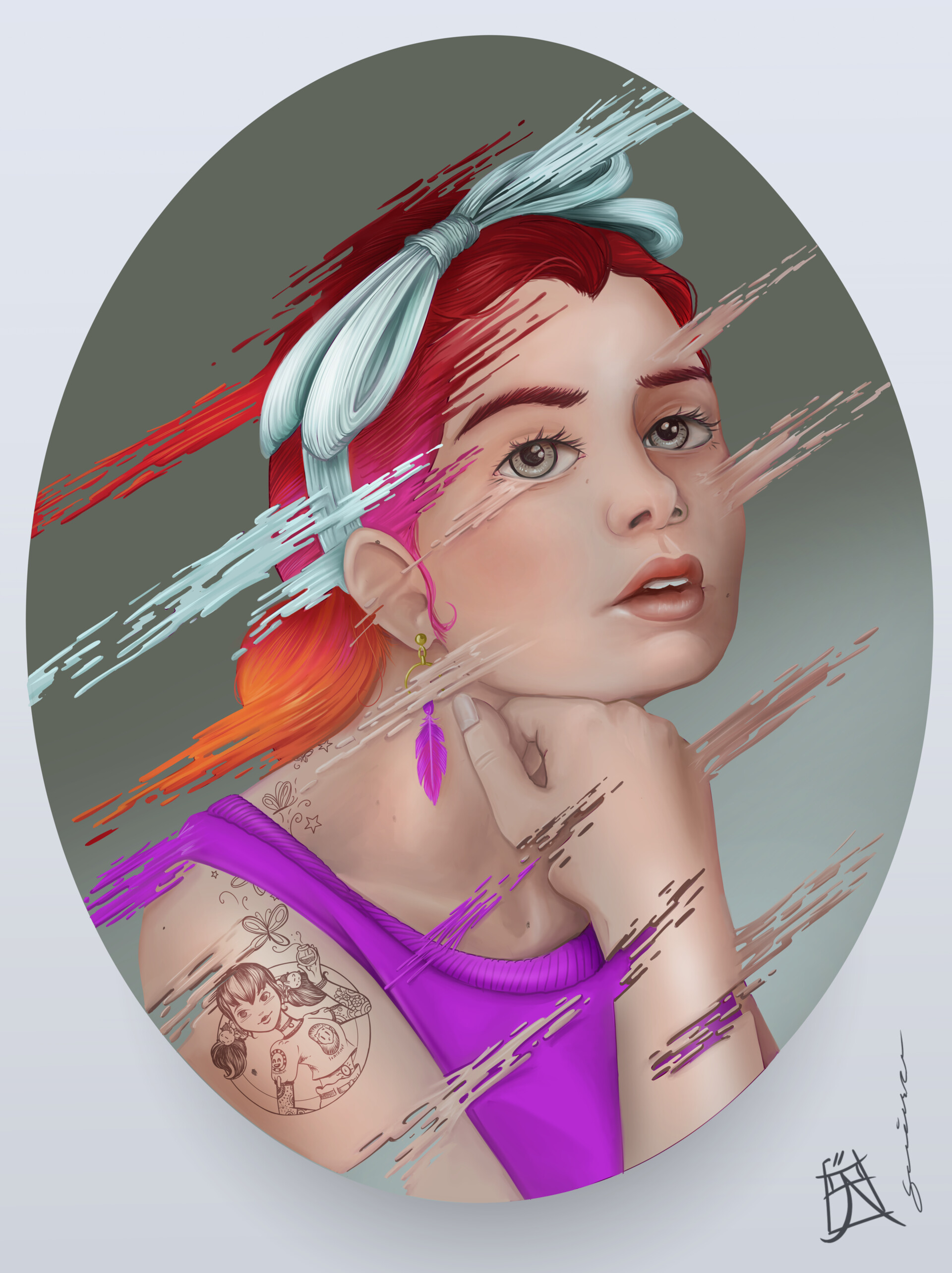 ArtStation - fading woman