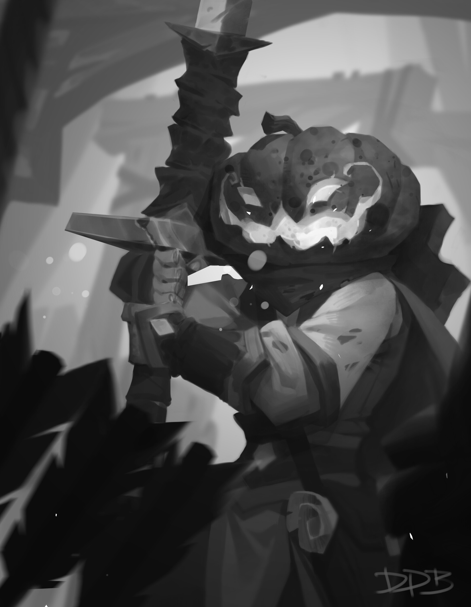 ArtStation - Pumpkin head swordsman