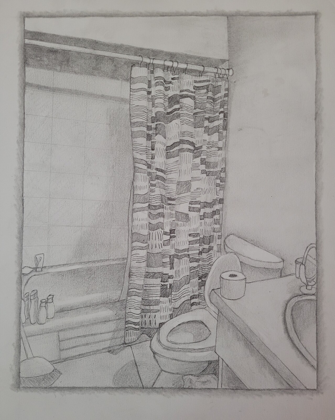 Caitlyn Fournier - Bathroom Pencil Sketches