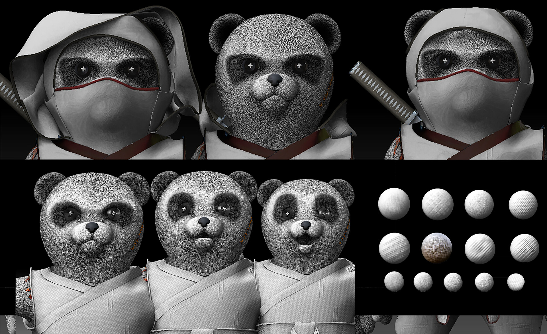 ArtStation - Bear Look-dev and materials test
