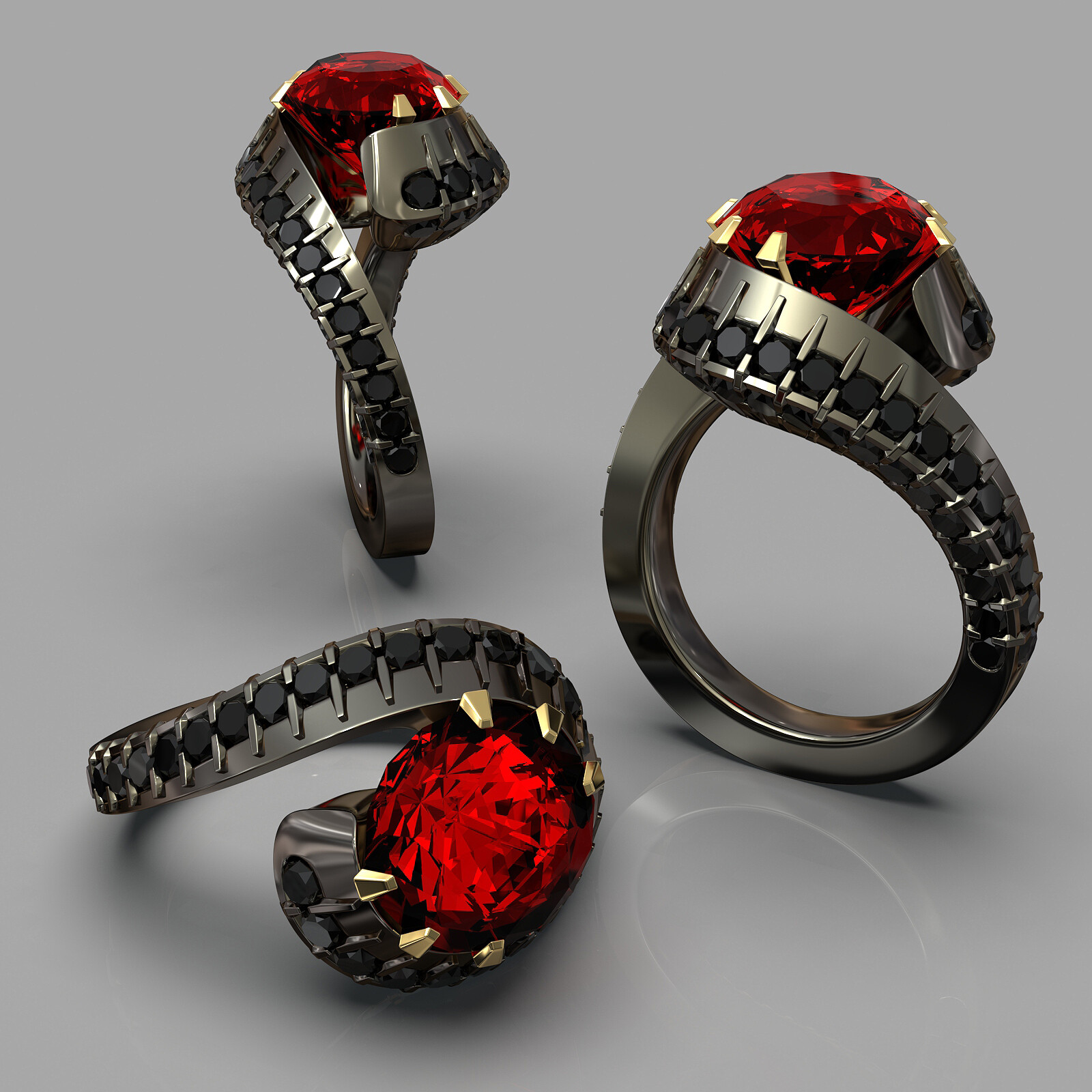 ArtStation - Ruby ring