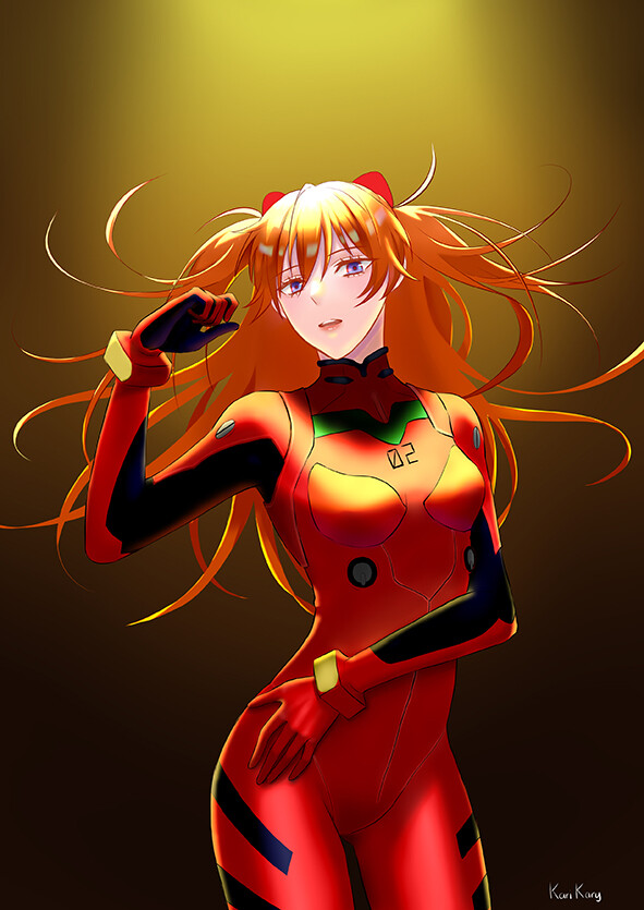 ArtStation - Asuka from Neon Genesis Evangelion