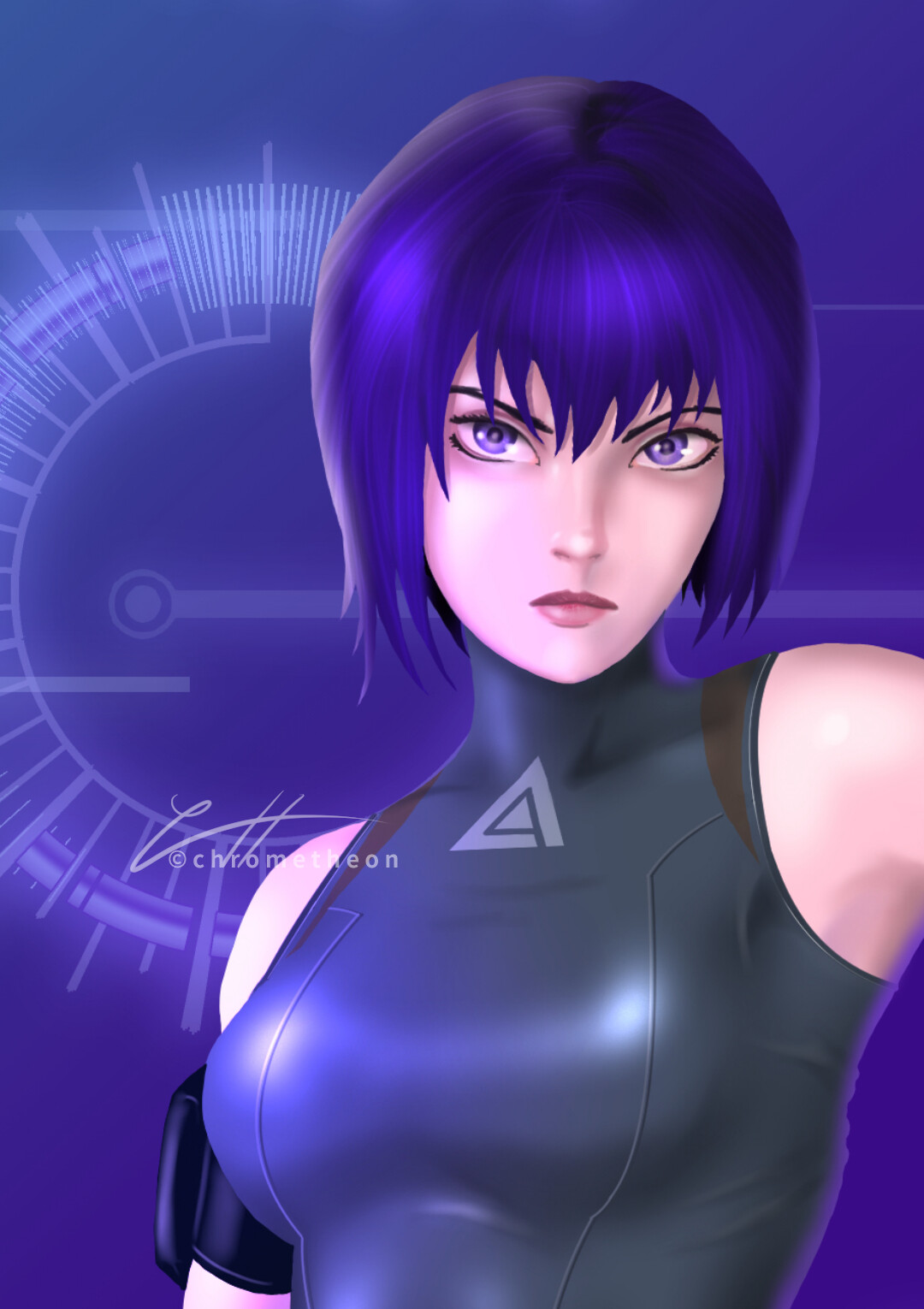 Chrometheon - Motoko Kusanagi from Ghost In The Shell SAC_2045