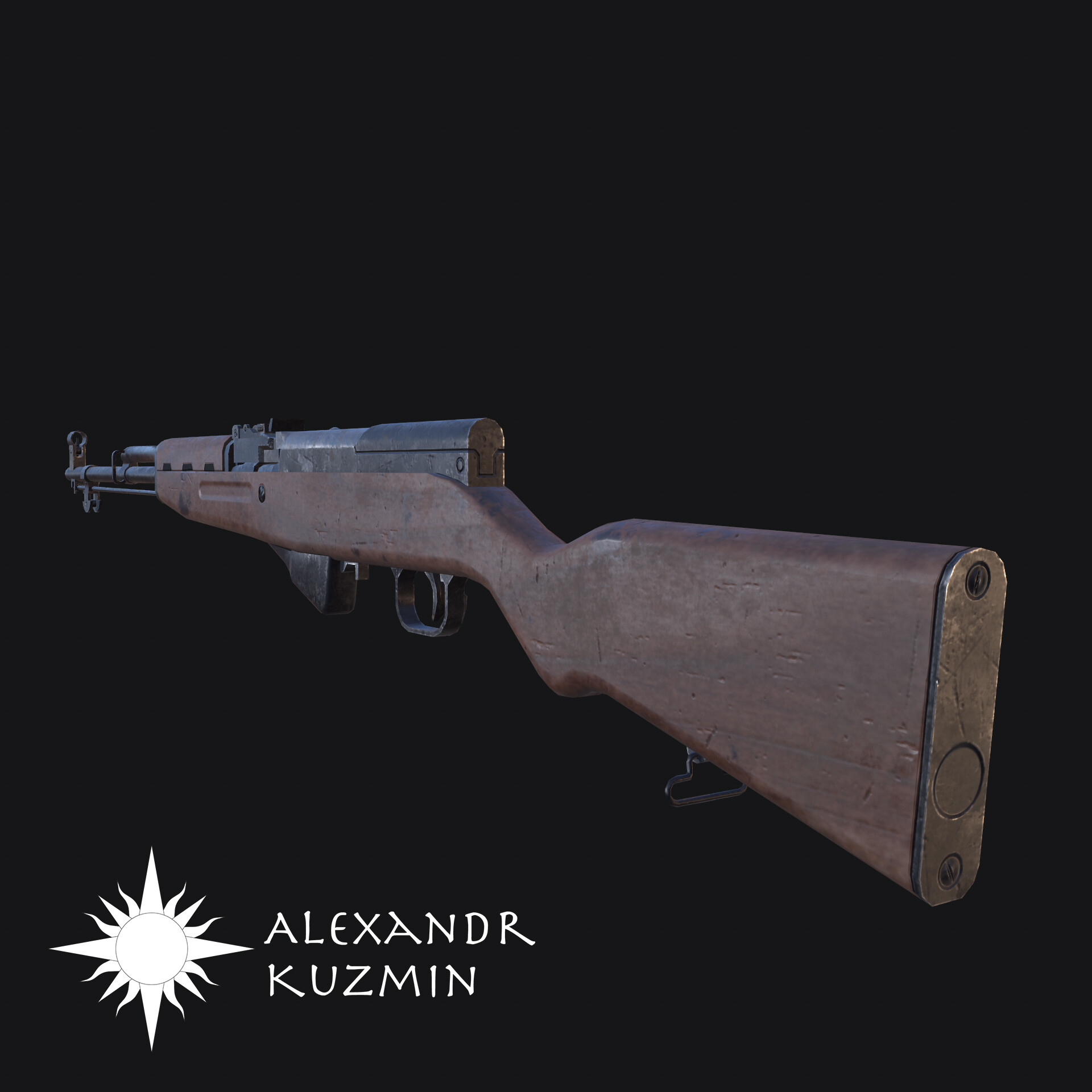 ArtStation - Self-loading carbine Simonov (SCS-45)