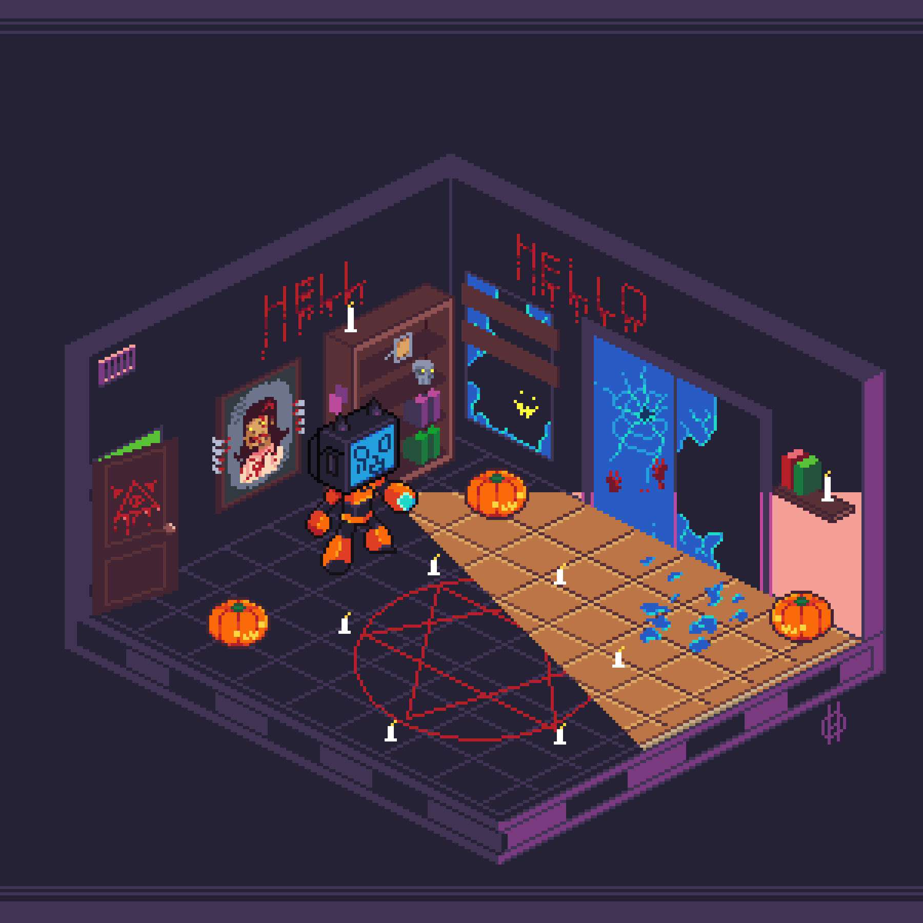 ArtStation - Haunted room, ZHONG-HAO ZHENG