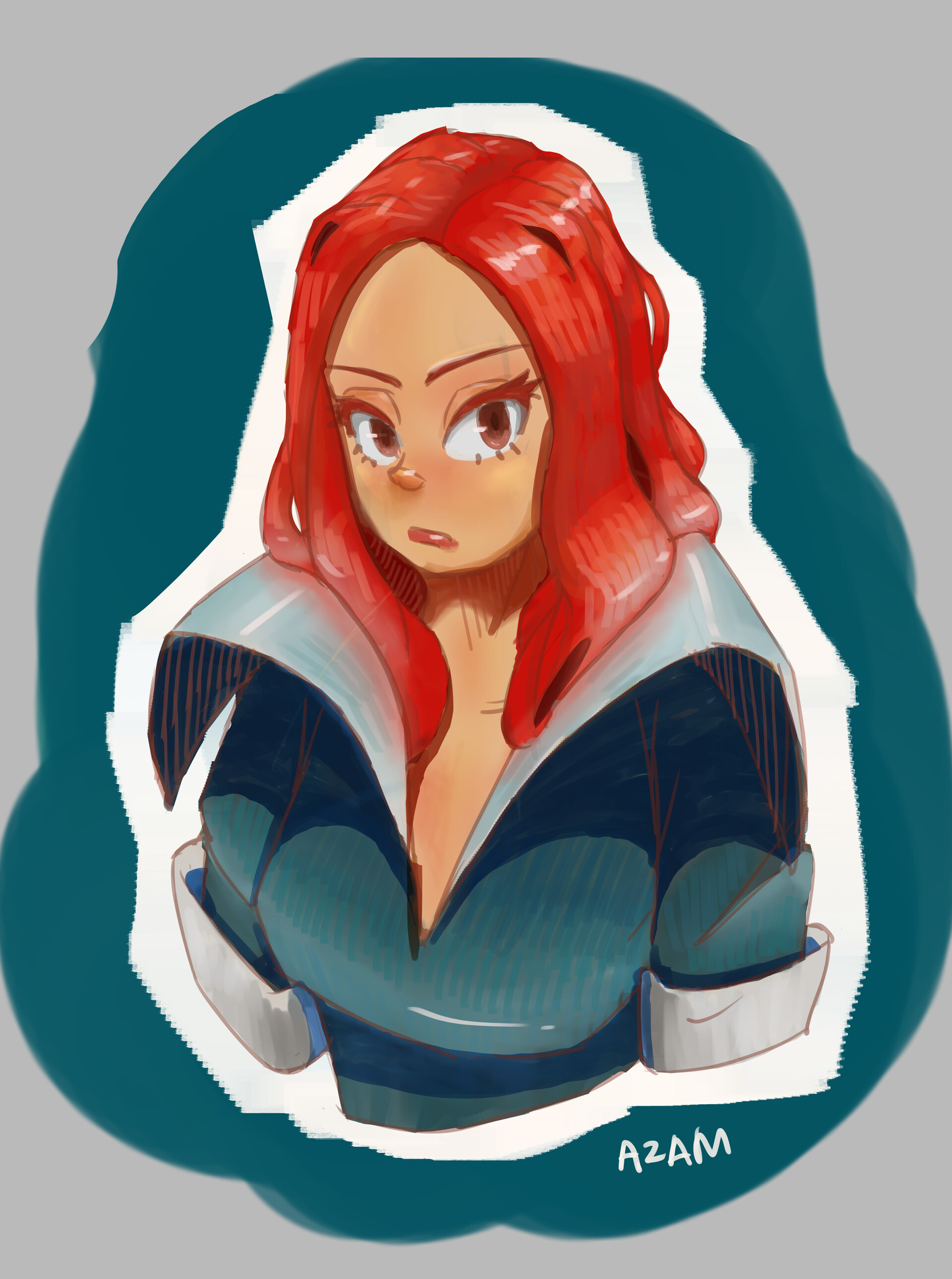 ArtStation - red hair #1