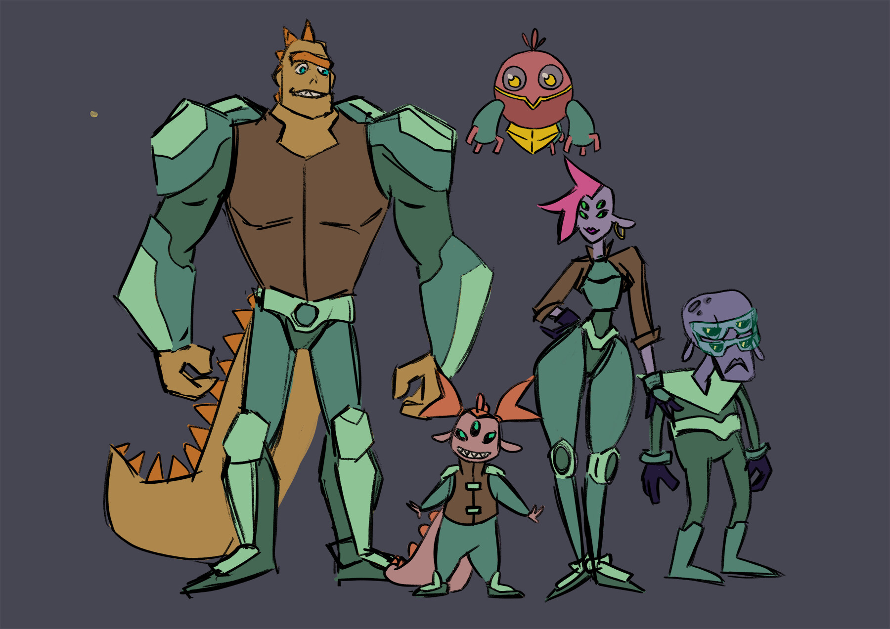 ArtStation - Alien Family Concept