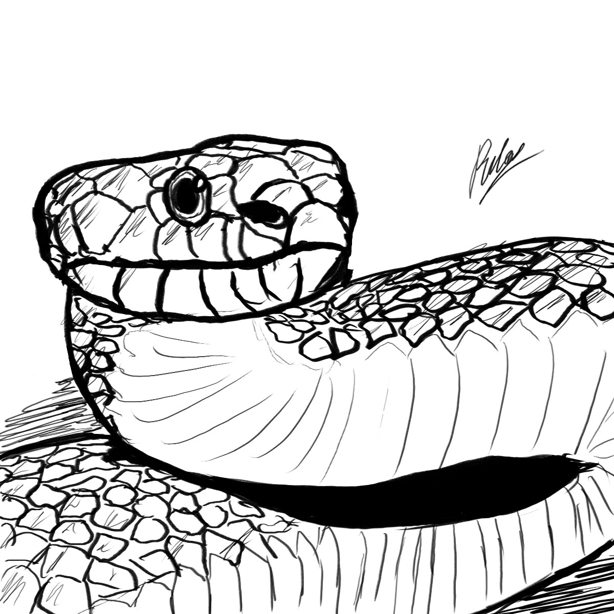 ArtStation - Inktober 2021 Day 30: Slither