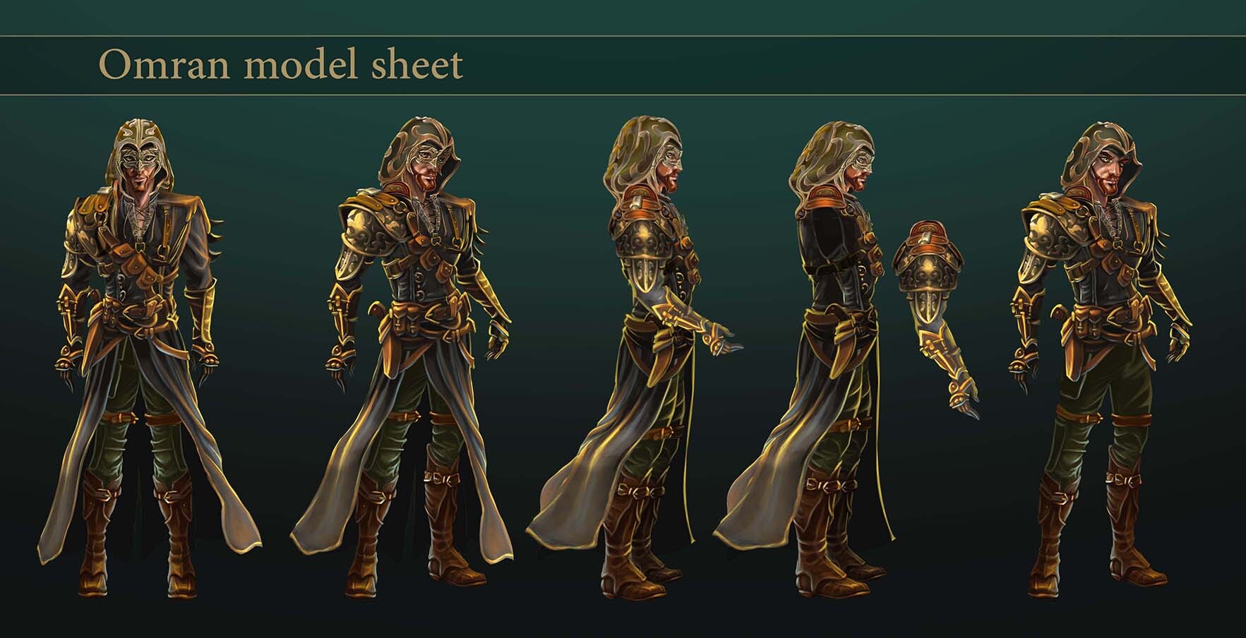 ArtStation - Assassin Omran model sheet