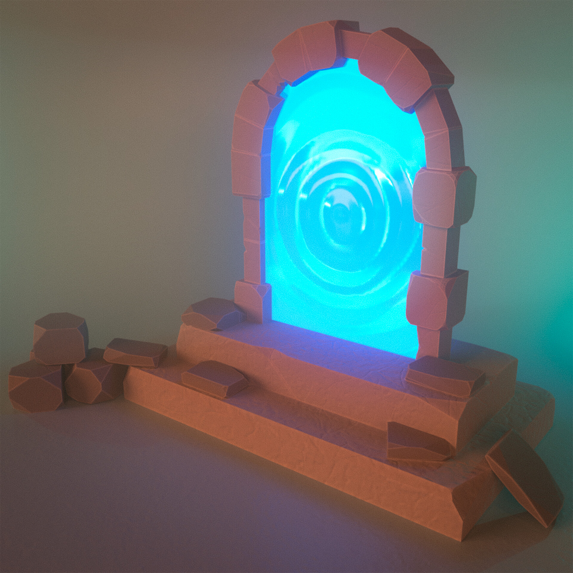 ArtStation - Low-poly Portal