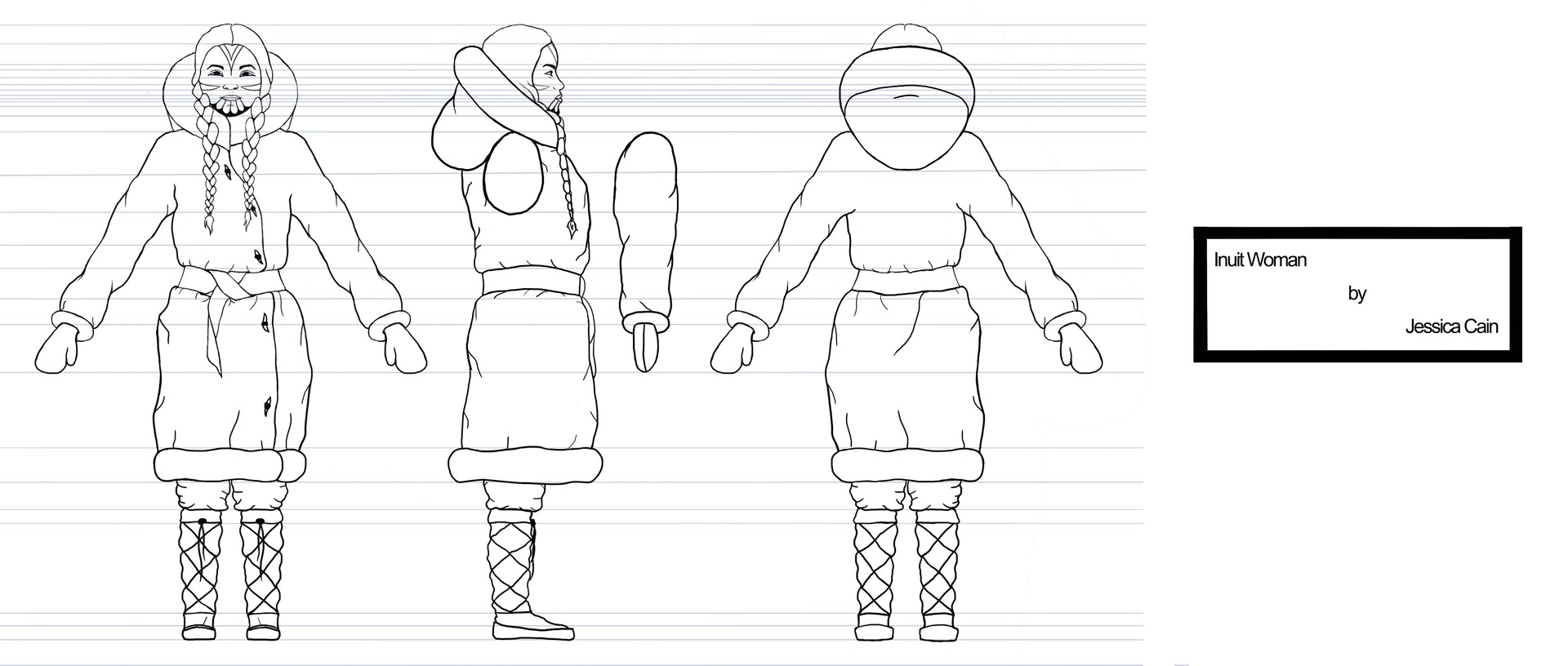 ArtStation - Inuit_Woman_A-pose