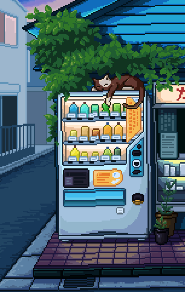 ArtStation - Vending Machine in Pixels