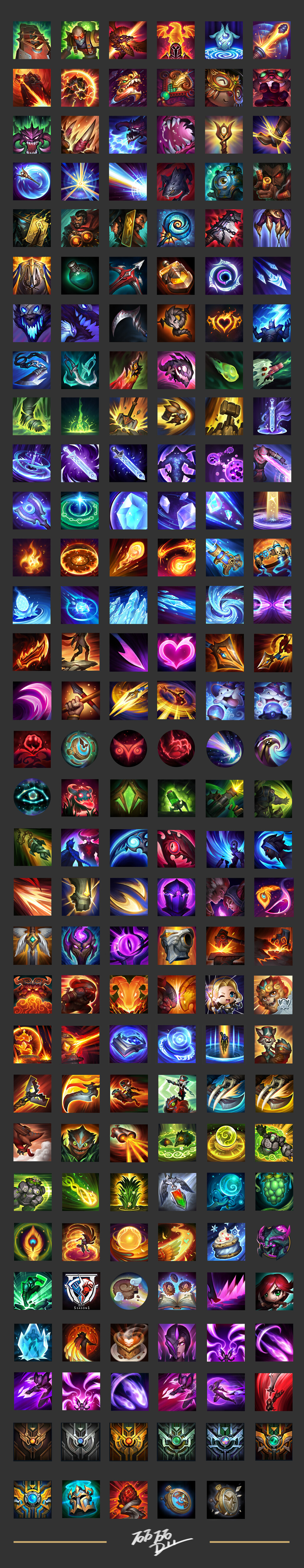 ArtStation - ICONS made for League of Legends 英雄联盟图标