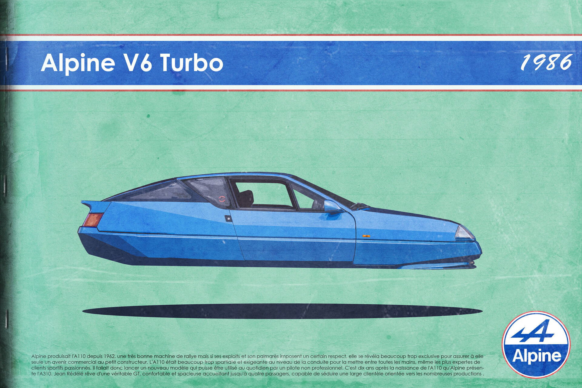 ArtStation - Alpine V6 Turbo Vintage Hovercar Magazine