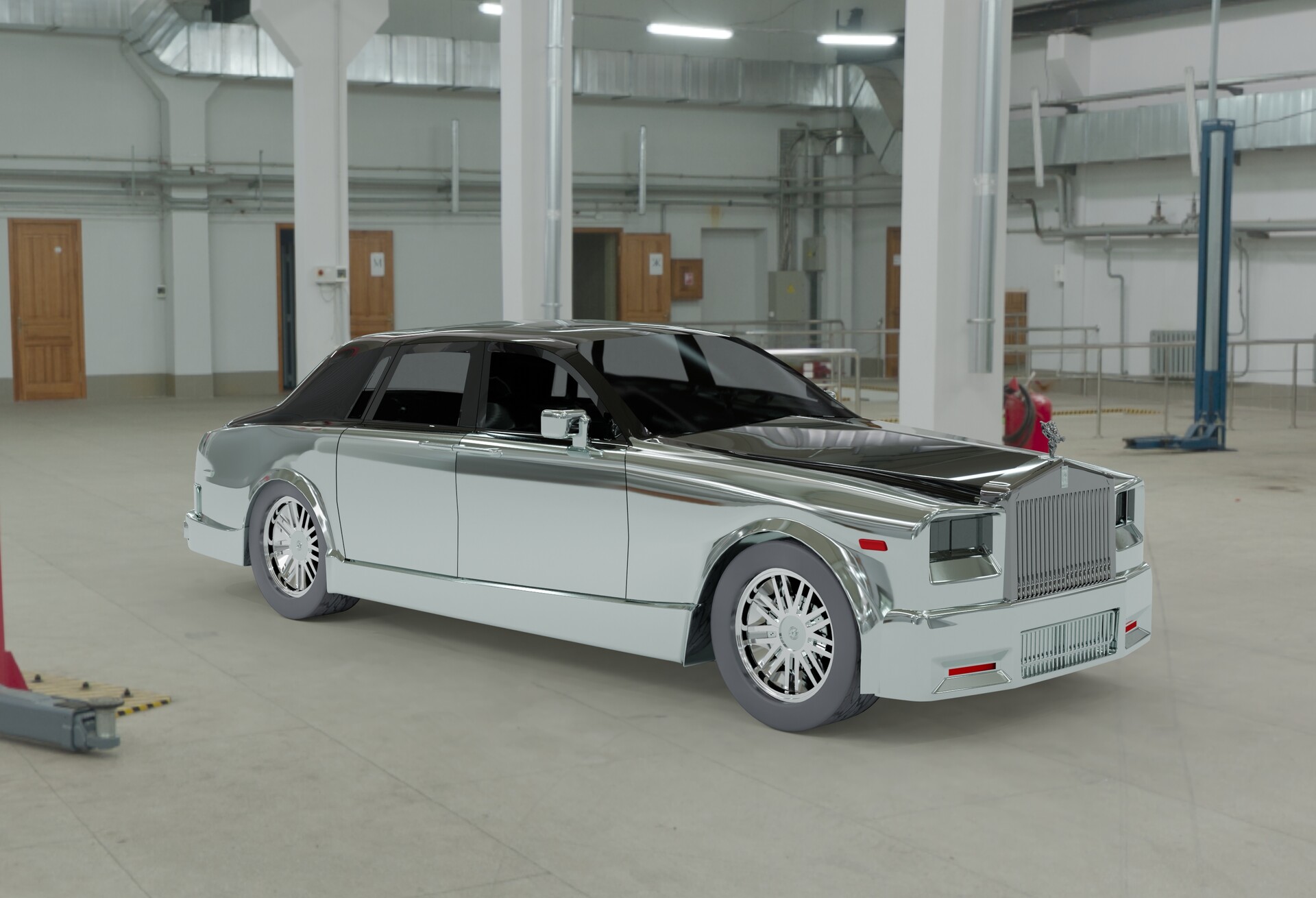 ArtStation - rolls royce phantom 3d modeling