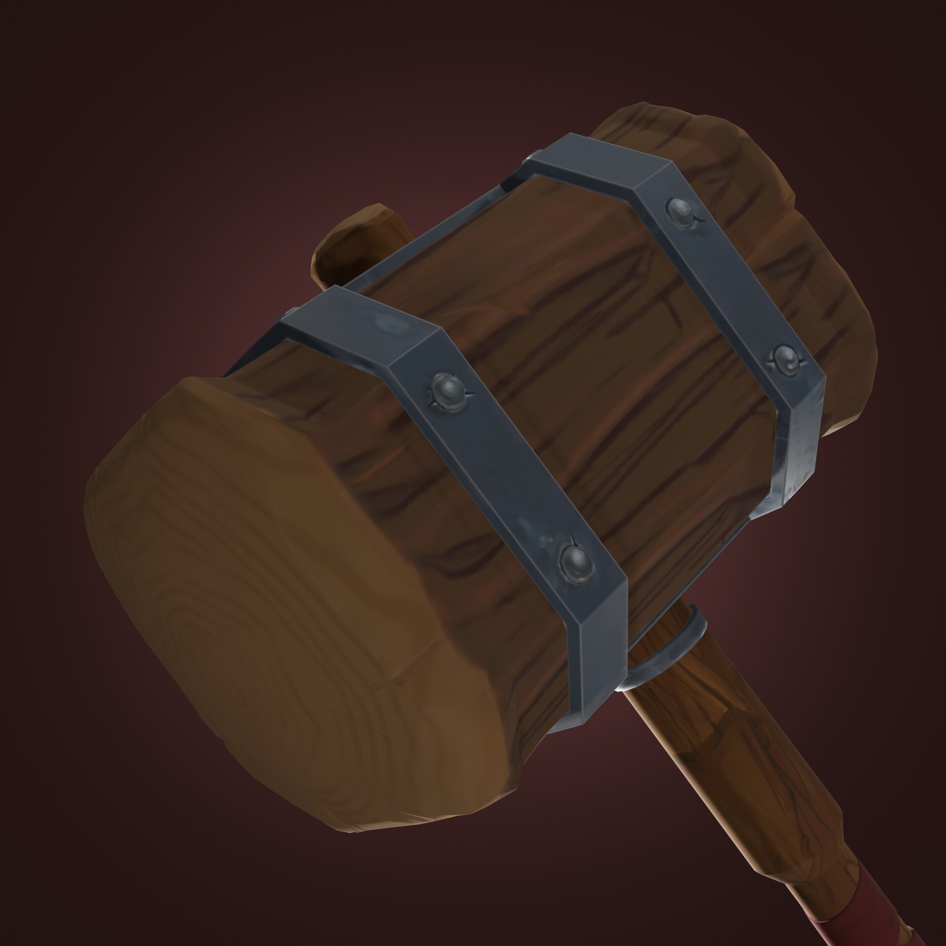 ArtStation - Battle Hammer Low-poly 3D model