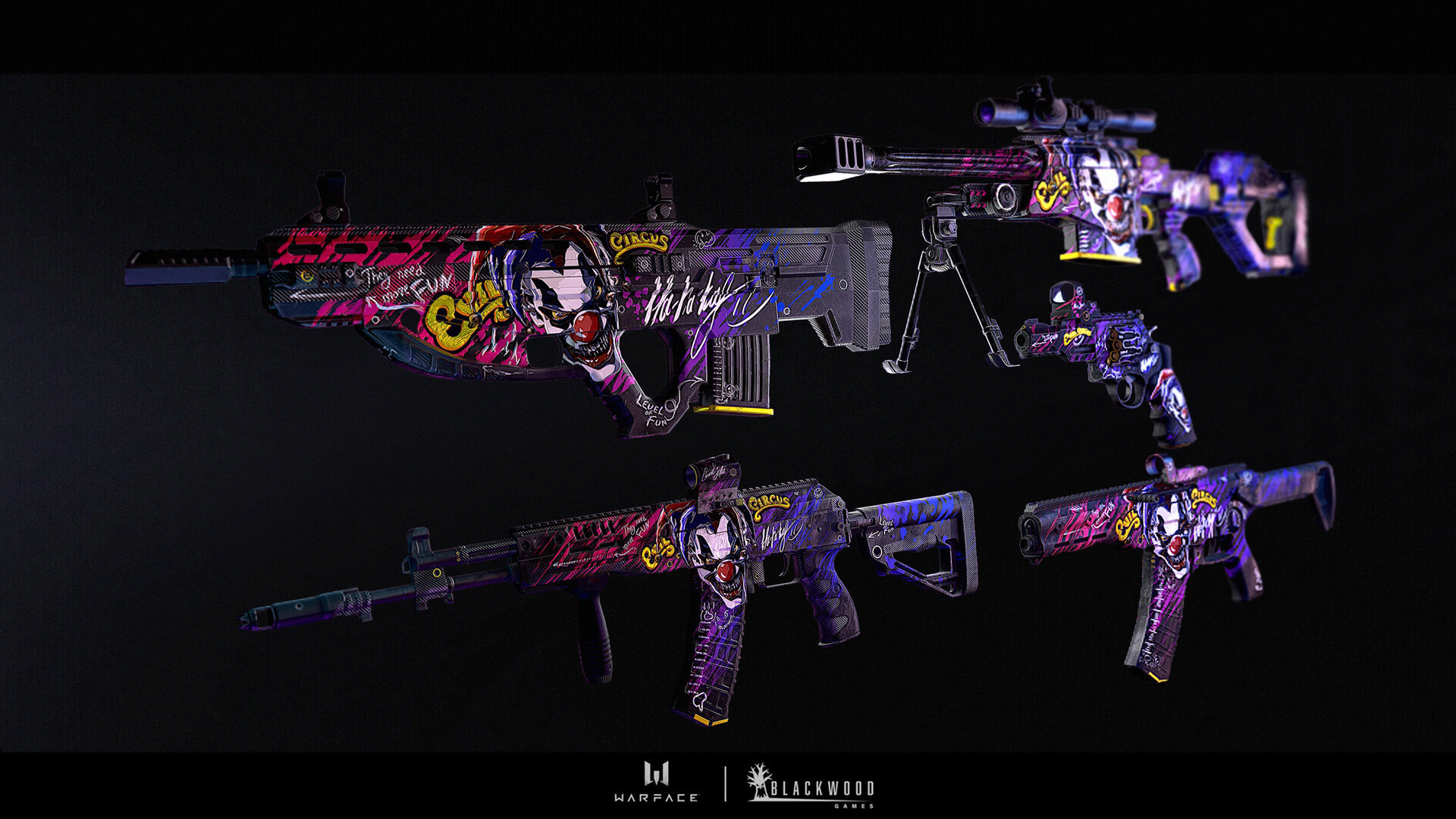 Oleksandr Vovk - WARFACE | "Joker" weapon skins