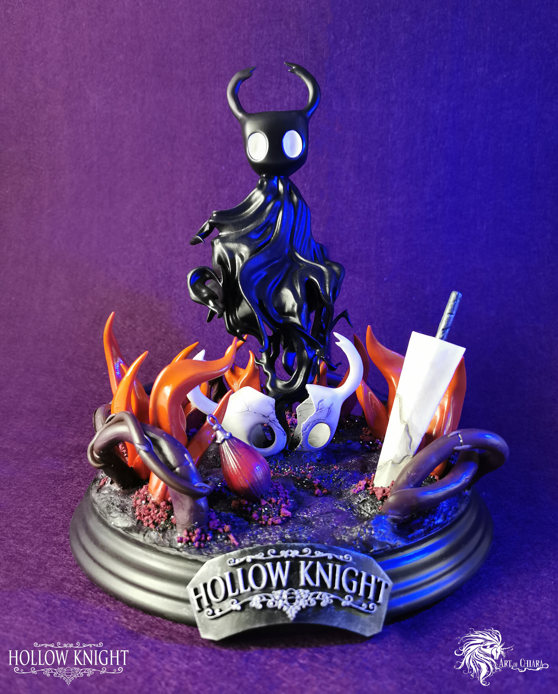 Art Of Chiara - Knight Shade ghost (Hollow Knight) resin statue