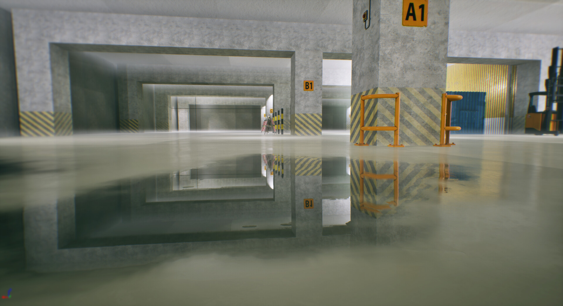 ArtStation - Parking Garage - WIP - Early screens 001