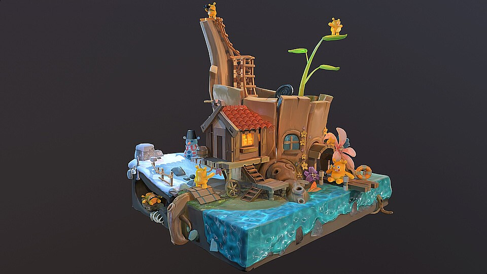 ArtStation - ﻿Bear House