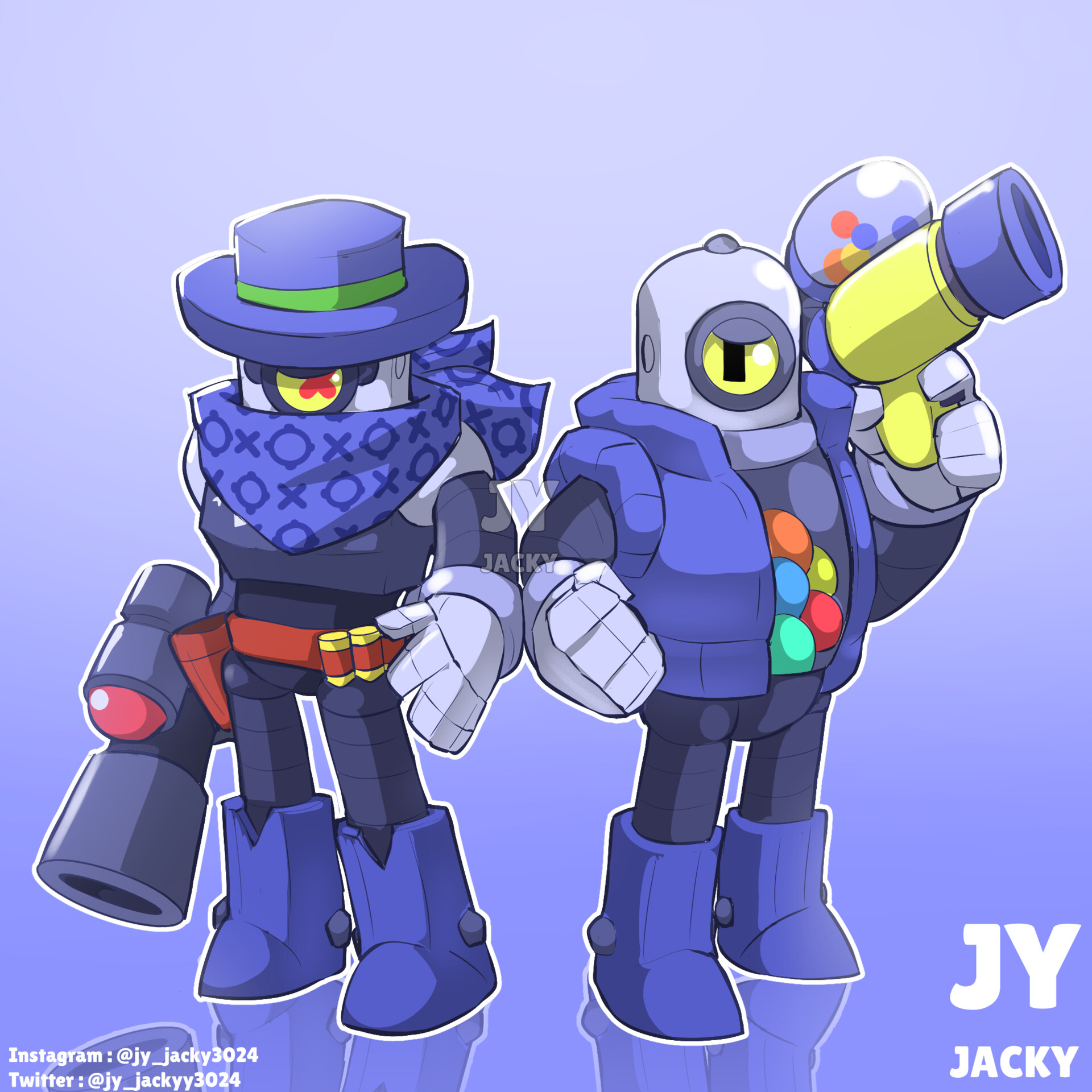 how to draw brawl stars rico