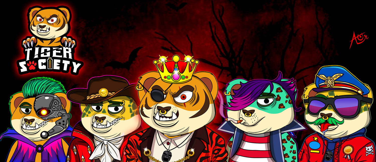 ArtStation - NFT TIGER SOCIETY Tigers Fighters