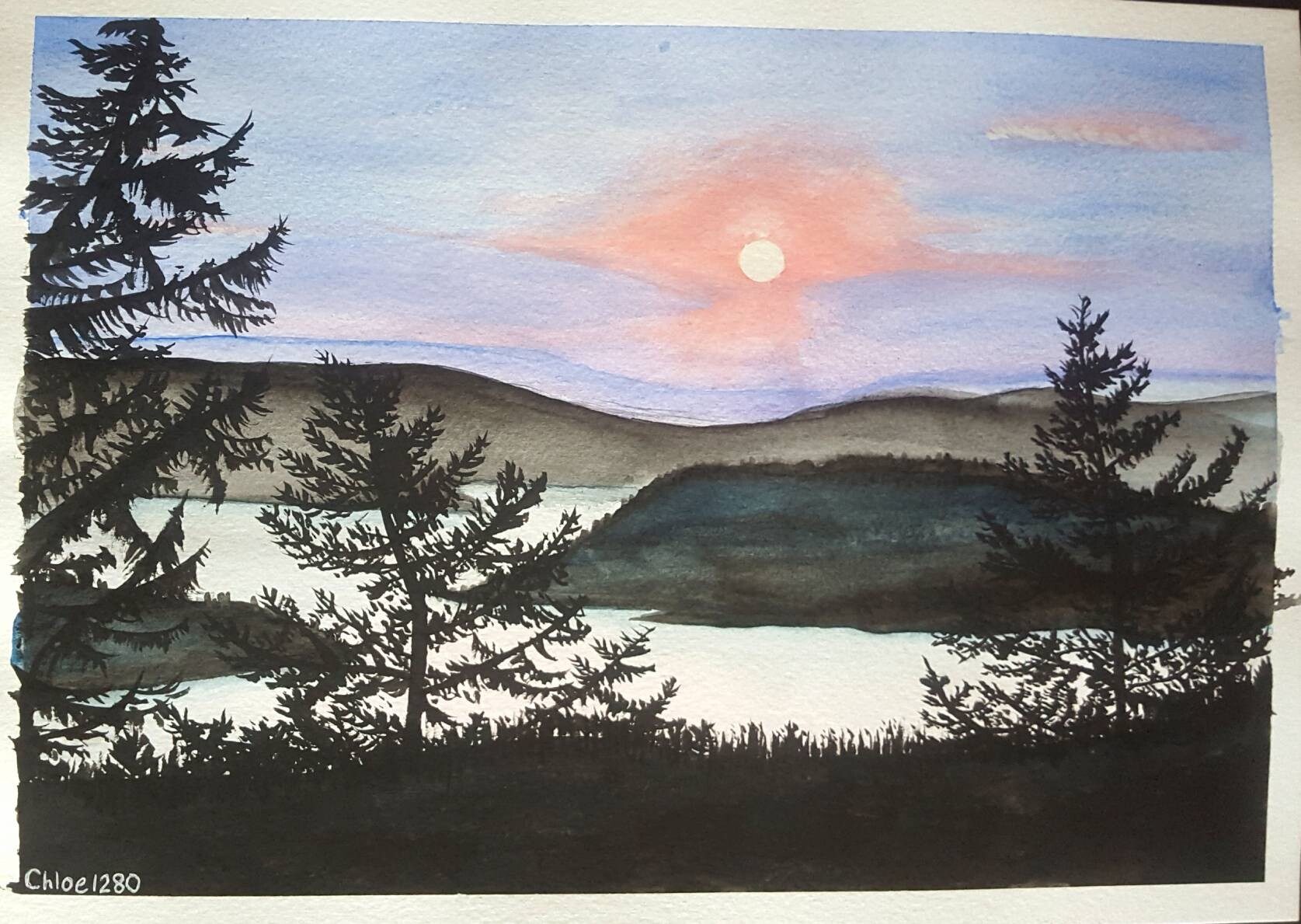 ArtStation - Pink Sunset