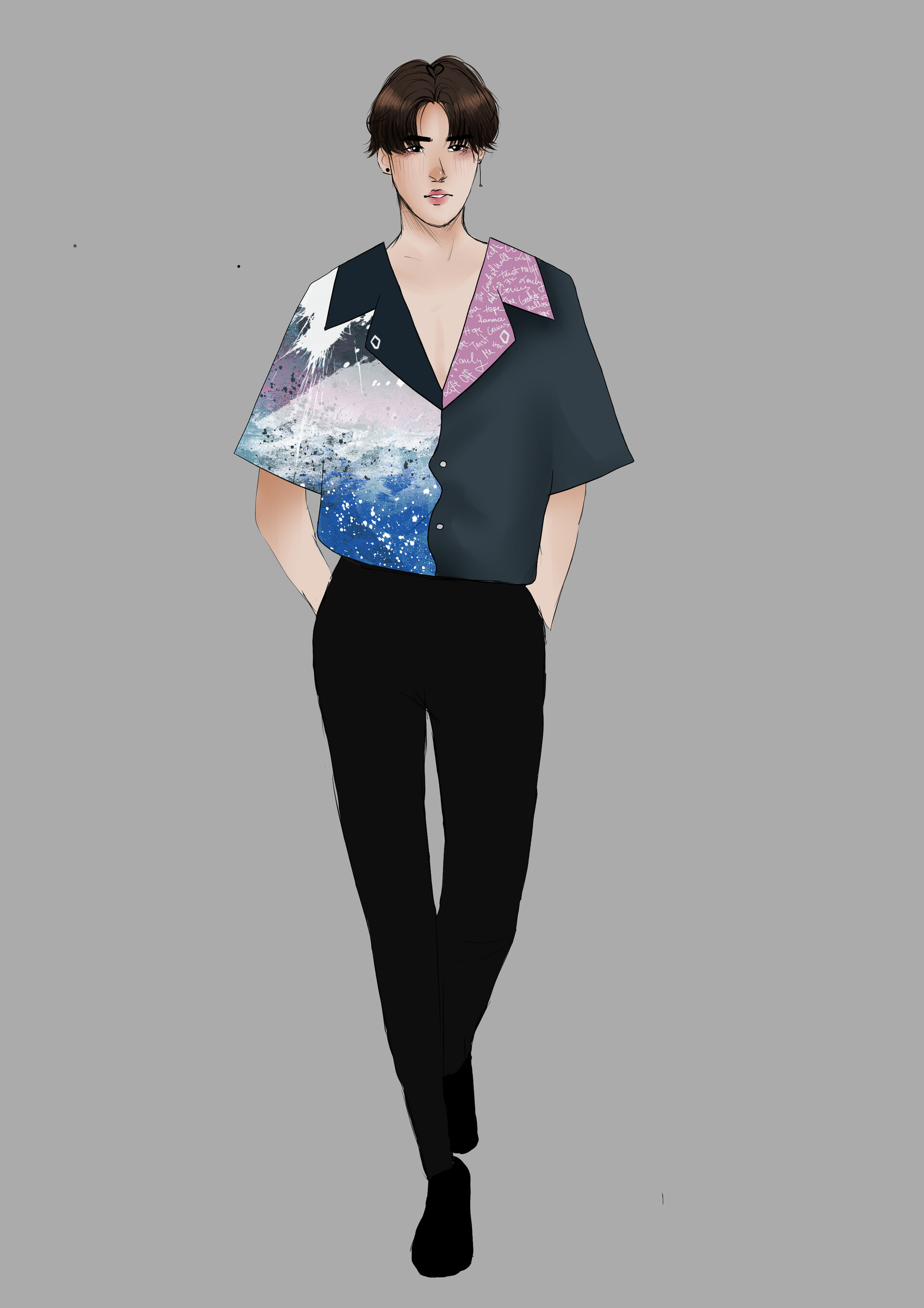 ArtStation - Fashion Design - Simple man collection