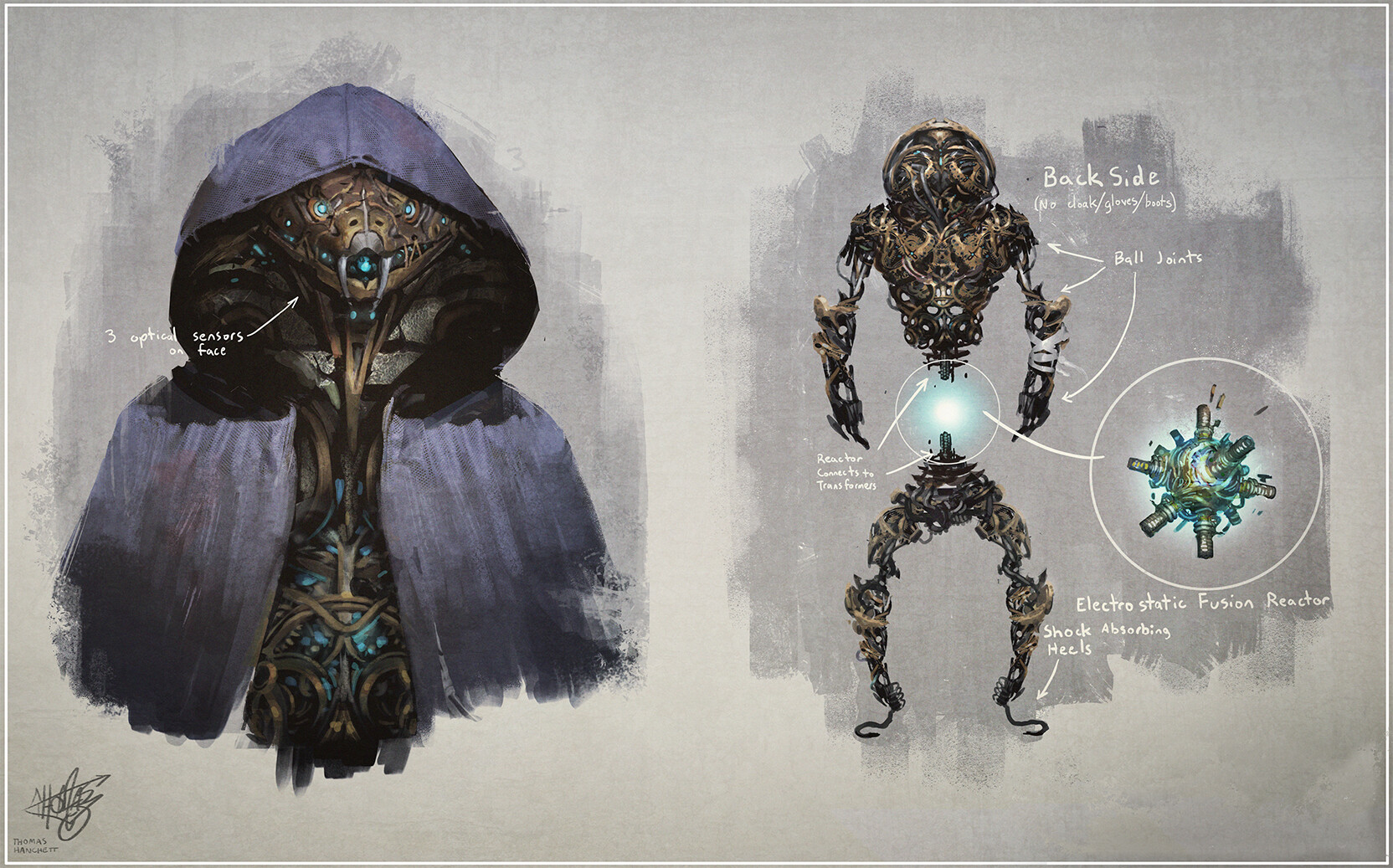 ArtStation - Rough Character Concept (Anthropomorphic Snake Cyborg?)