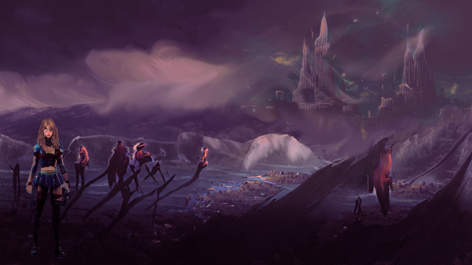 ArtStation - IA landscape with the IA face