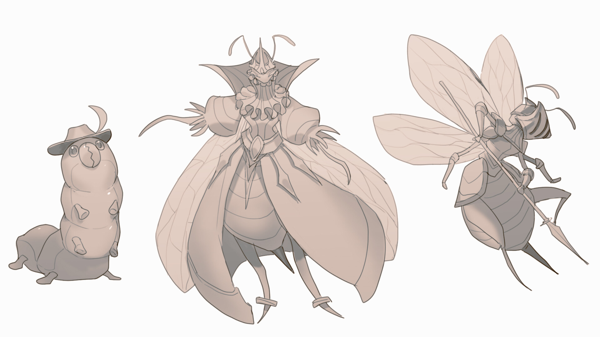 how to draw anthro insects