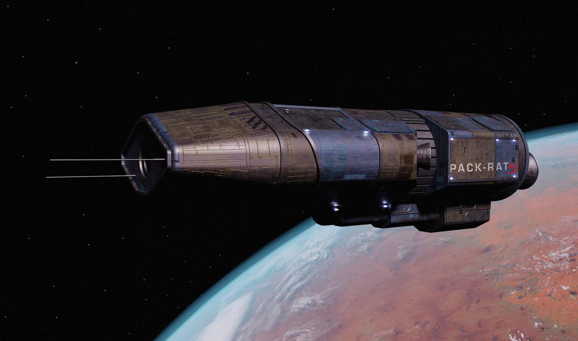 ArtStation - "Pack Rat" Smugglers ship