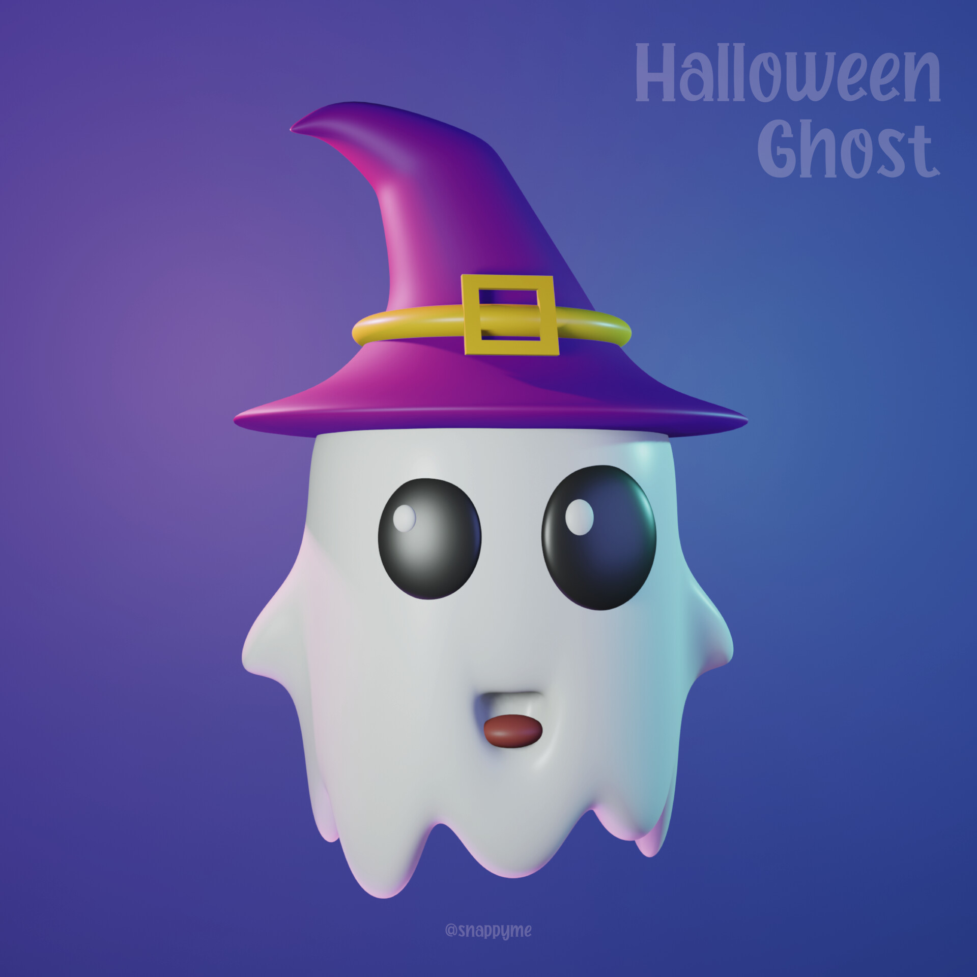 ArtStation - 3D Blender | Halloween Ghost