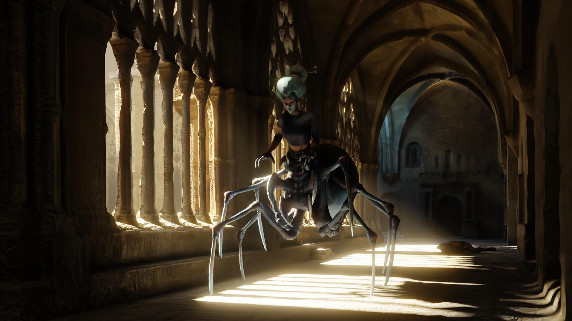 ArtStation - Mrs. Arachne ... with god rays