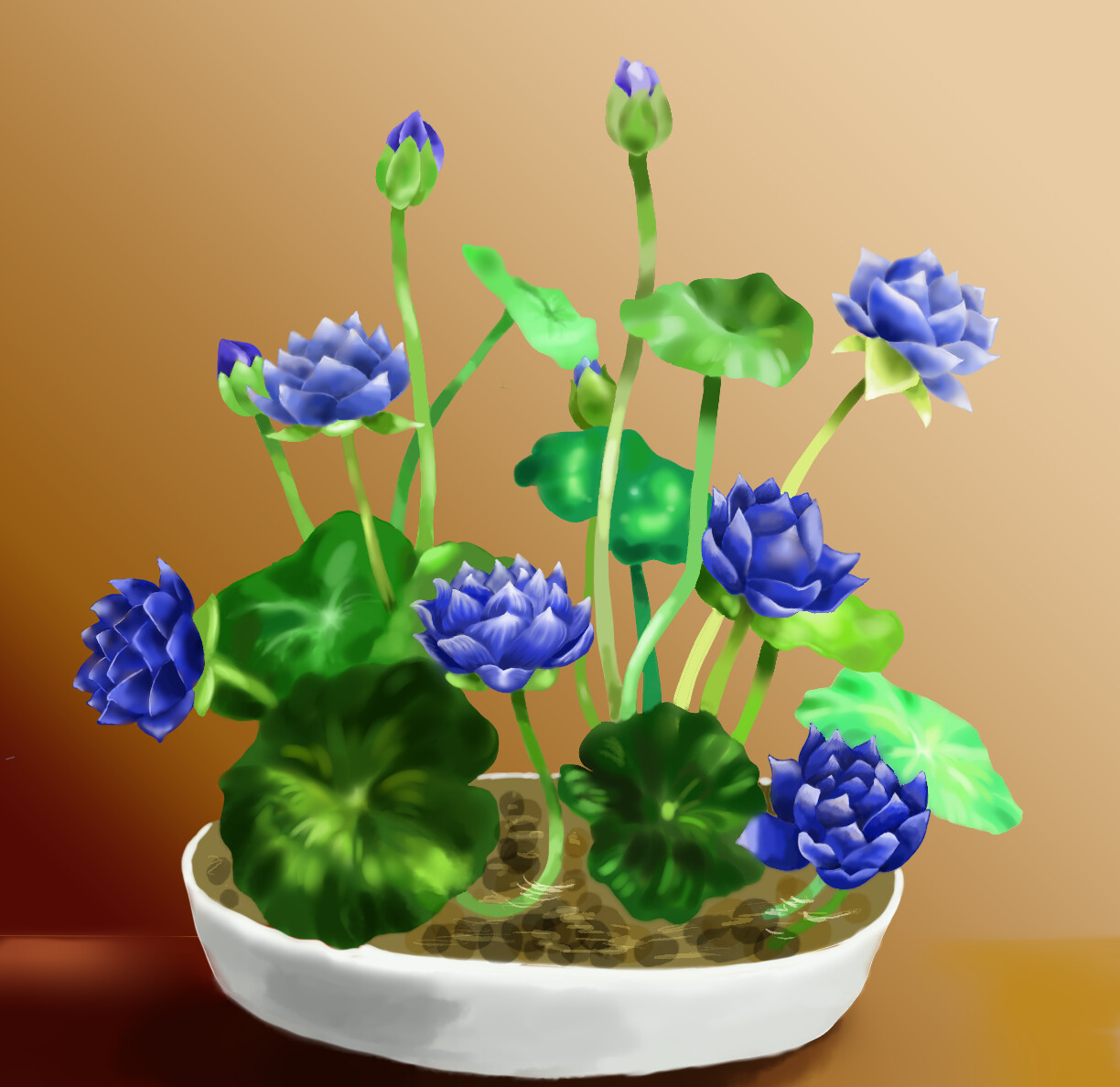ArtStation - flower practice