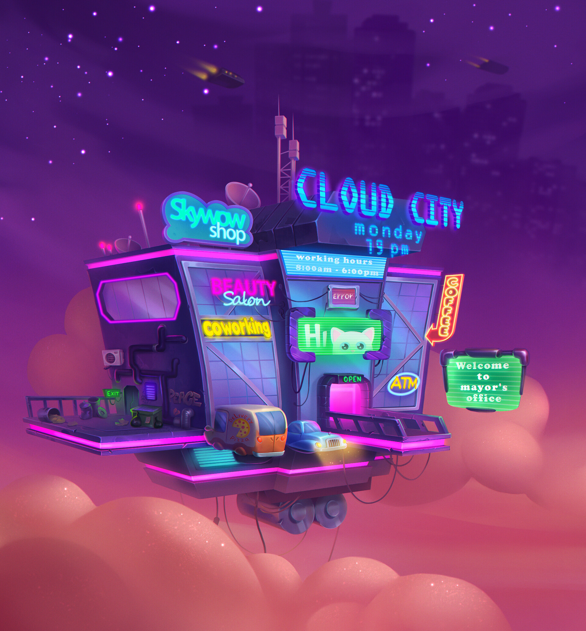 ArtStation - Floating Mall