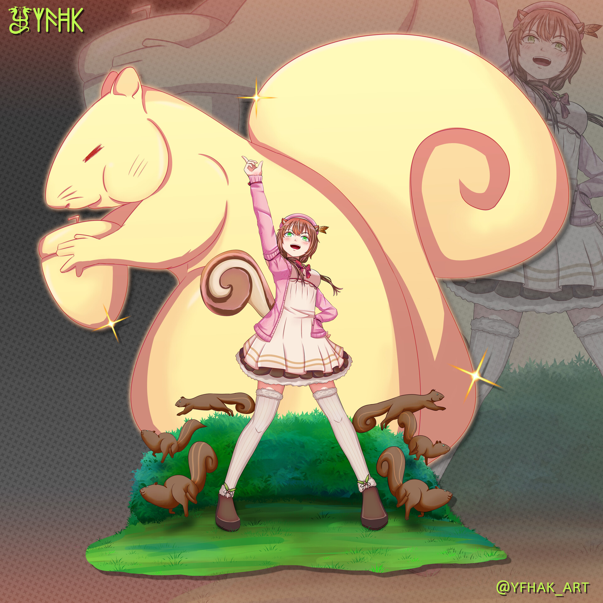 ArtStation - Ayunda Risu and Squirrel Army