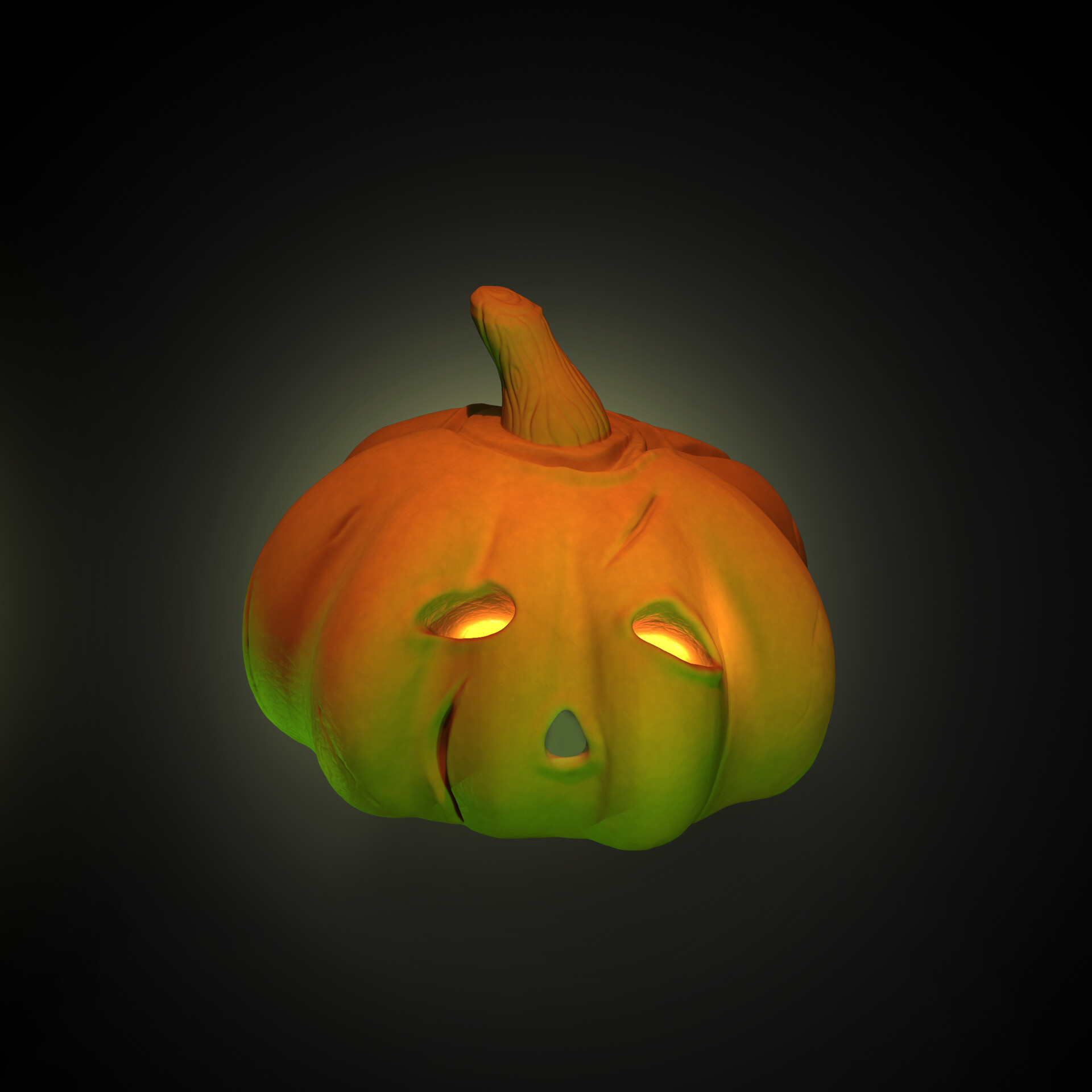 ArtStation - Pumpkin is ready for the Halloween